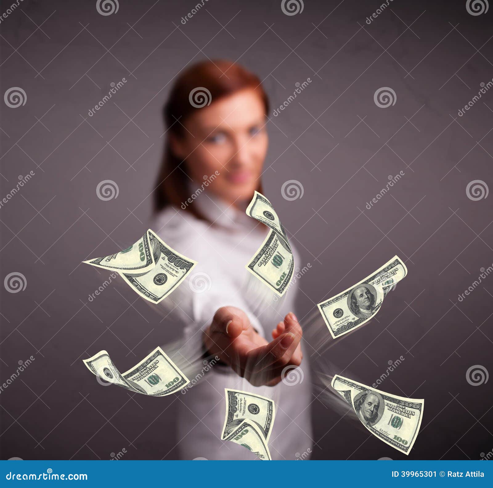 Young girl throwing money stock image. Image of falling - 39965301