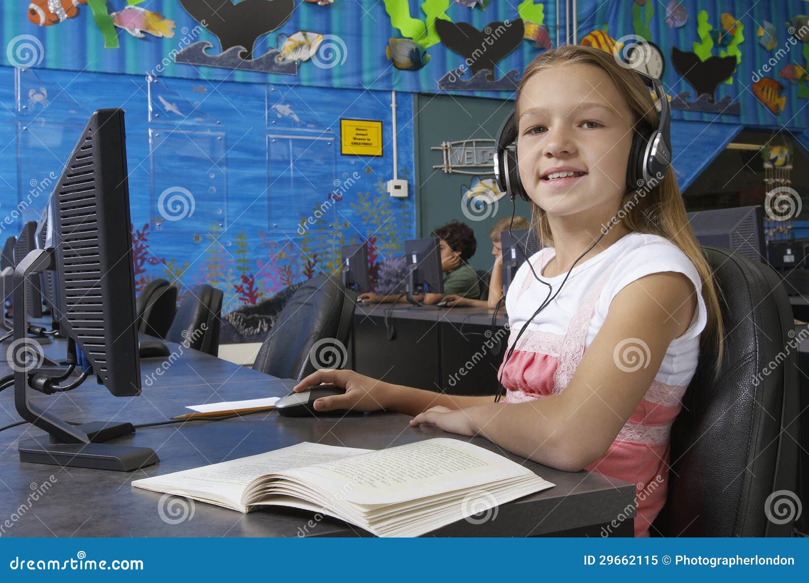 Young Girl Using Computer In Lab Royalty Free Stock Photo - Image: 29662115 Young Girl Using Computer In Lab Royalty Free Stock Photo - Image: 29662115
