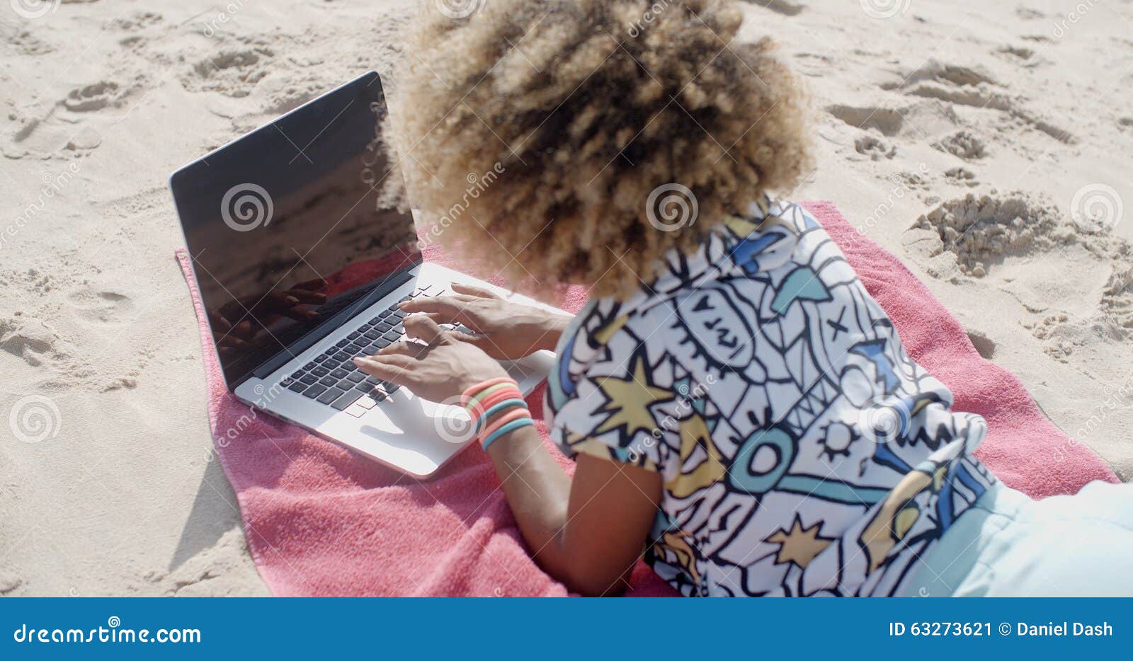 Young Girl Using Computer stock image. Image of young - 63273621