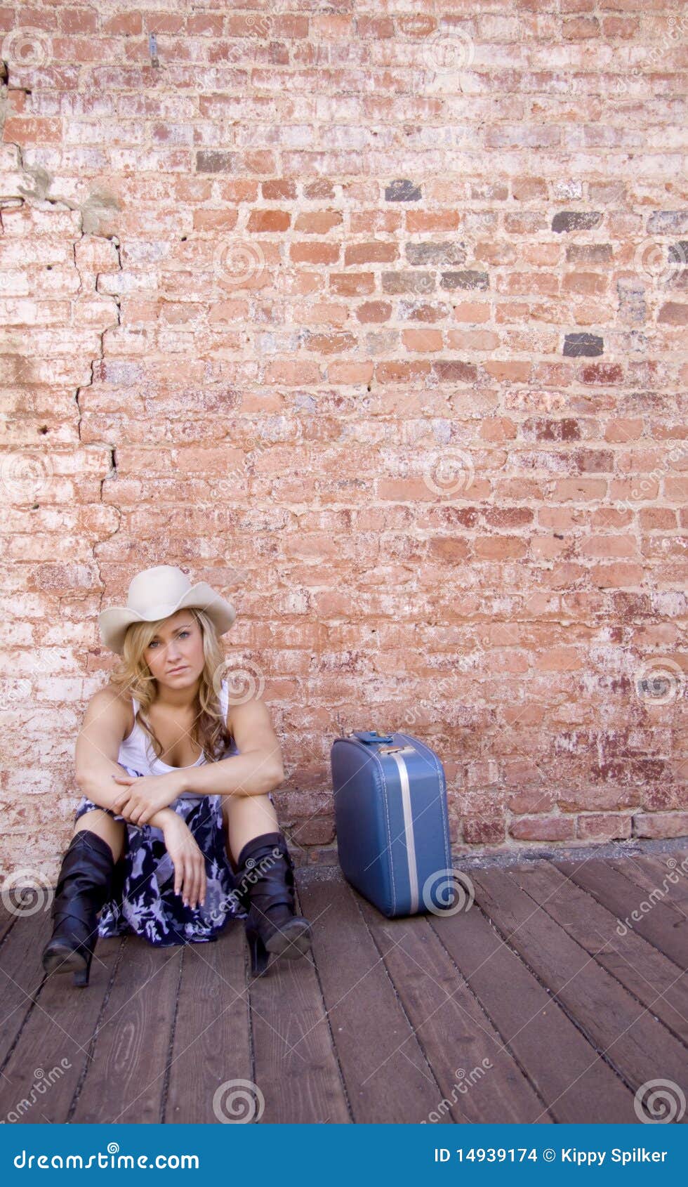 Young Girl Waiting stock photo. Image of blue, young - 14939174