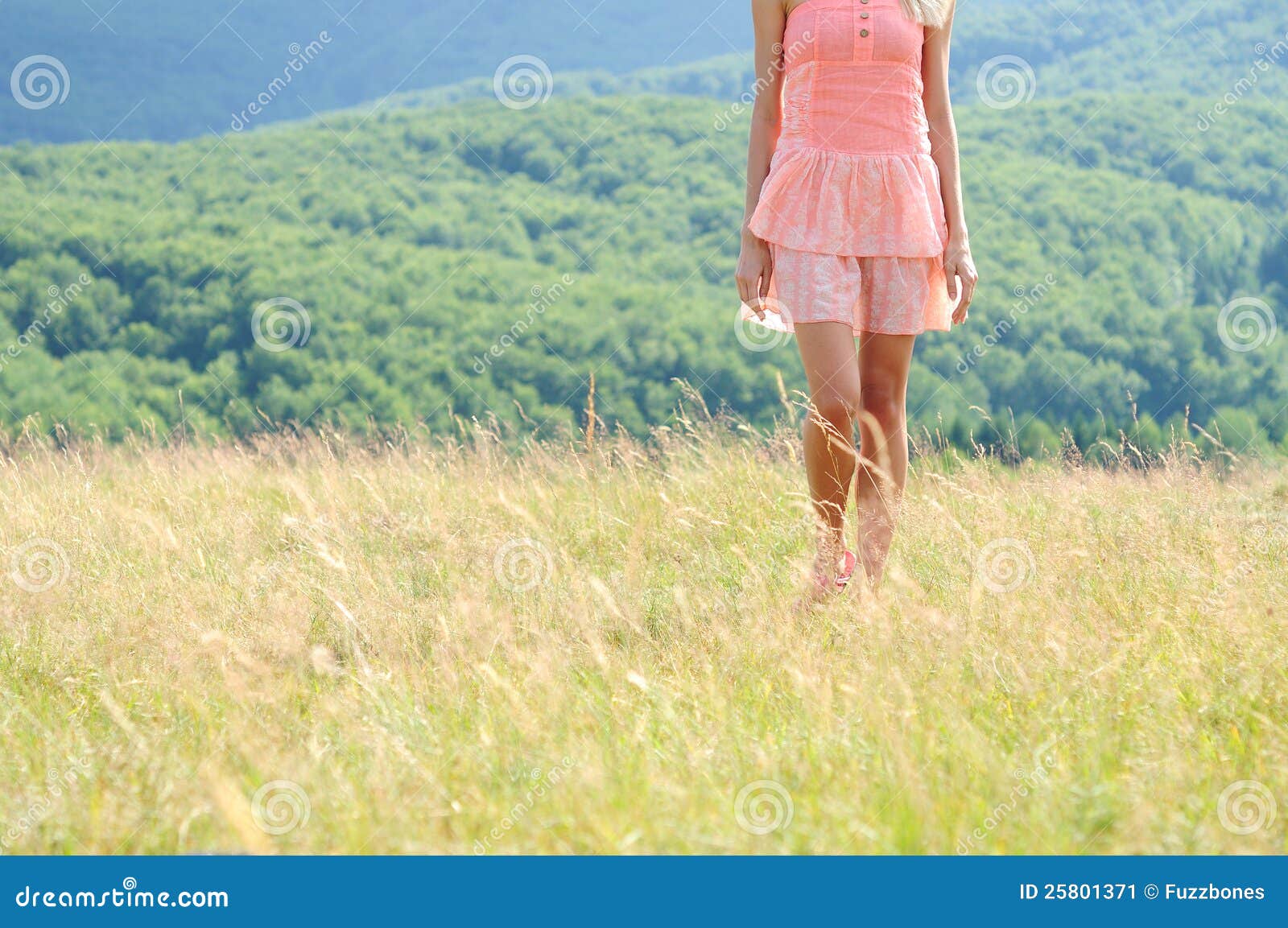 Young girl walk stock image. Image of outdoor, girl, pretty - 25801371