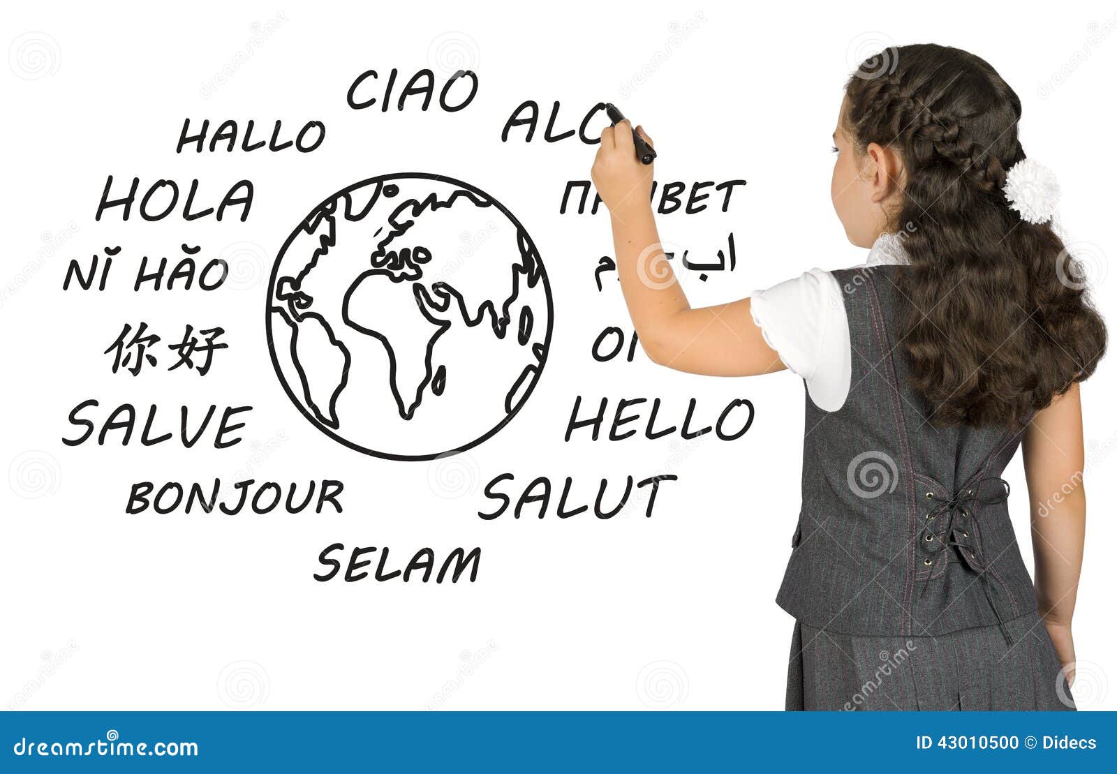 Word Hello In Different Languages, Presentation Background Stock Photo ...