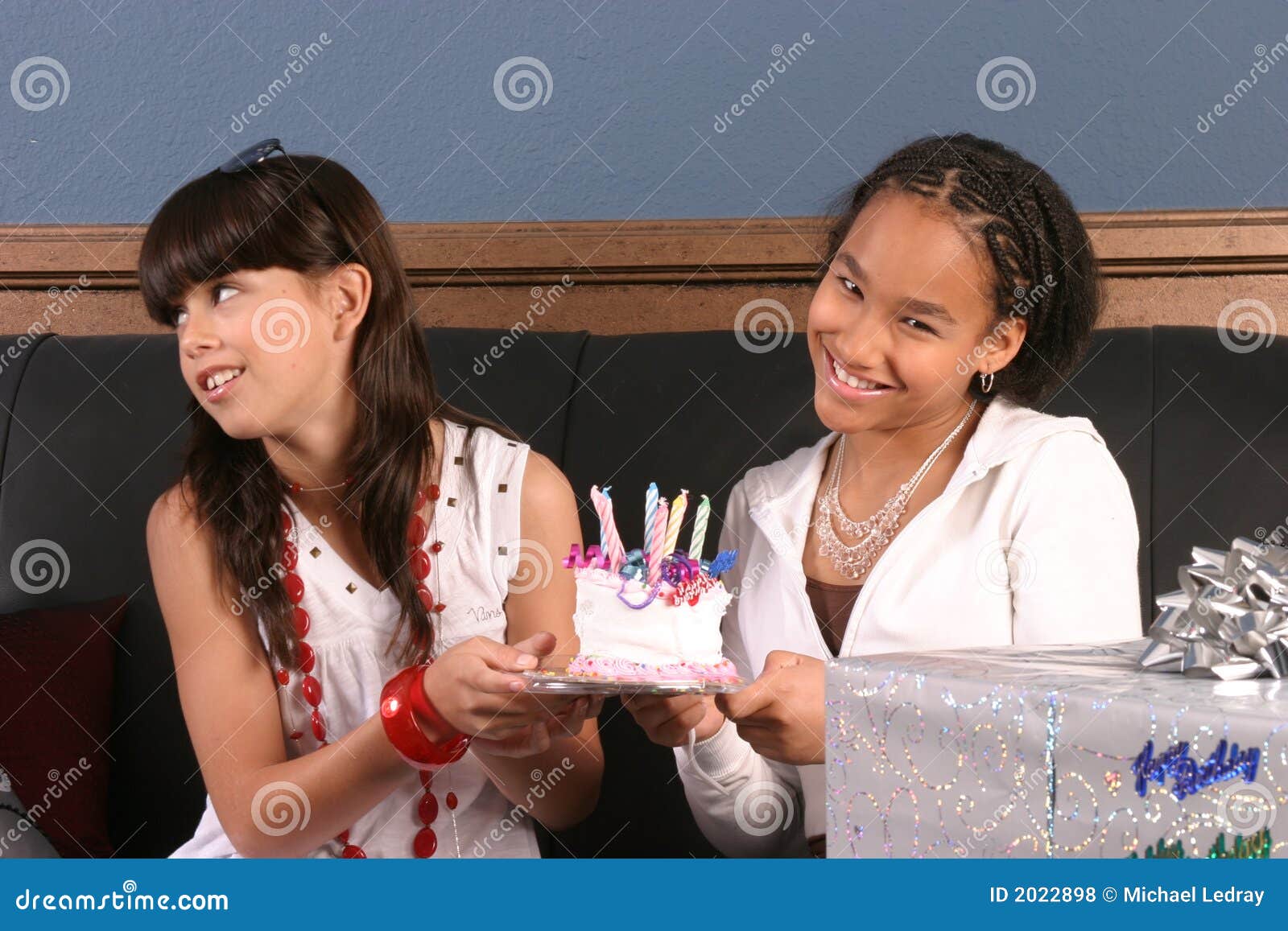 Young Girls Birthday Party Fun Stock Photo - Image of give, laugh: 2022898
