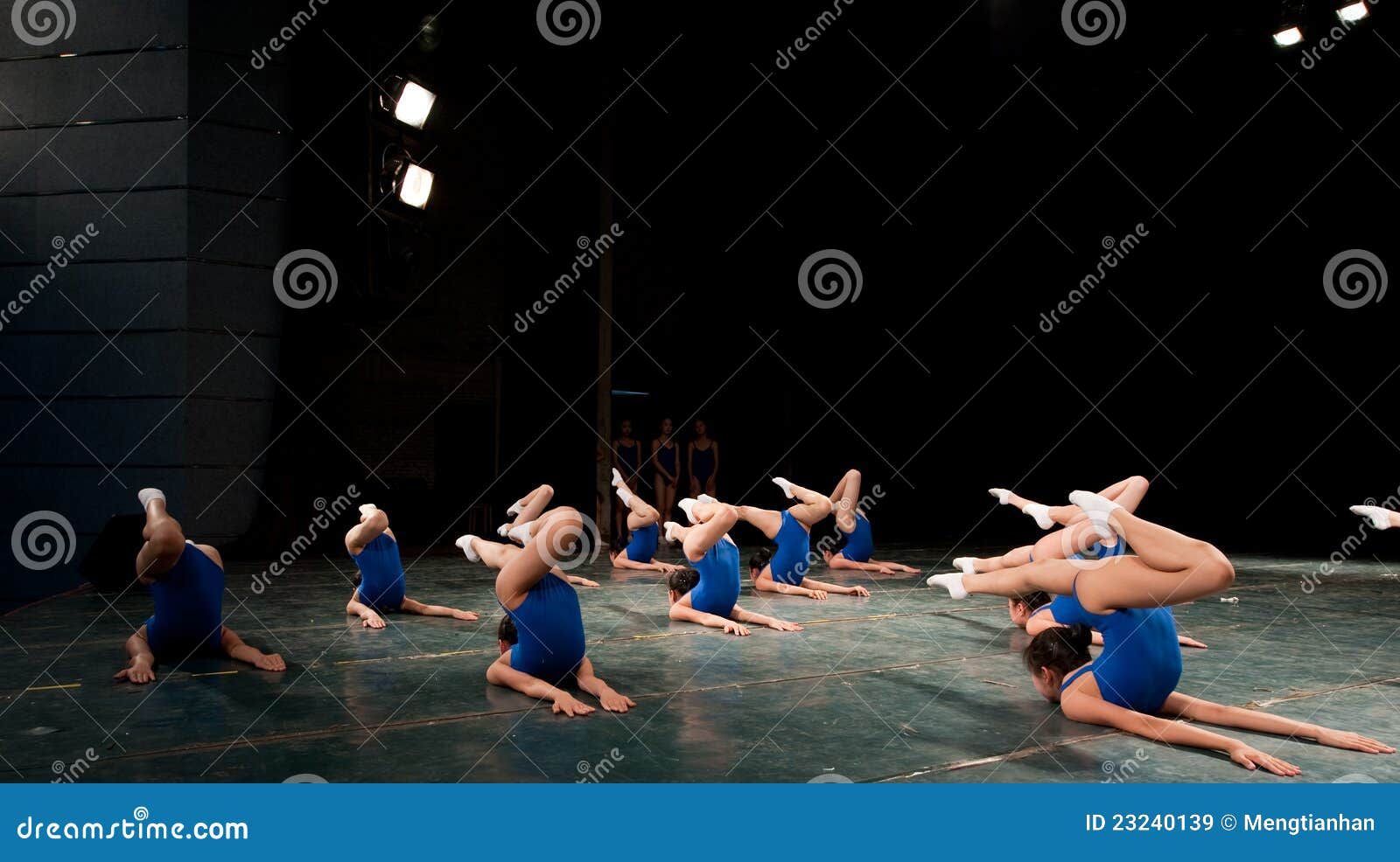 Young Girls in a Dancing Training Editorial Stock Image - Image of ...