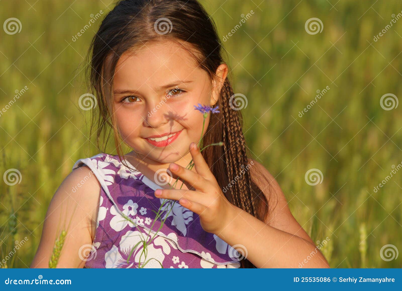 Young Girls Playing Outdoor Stock Photo - Image of girls, meadow: 25535086