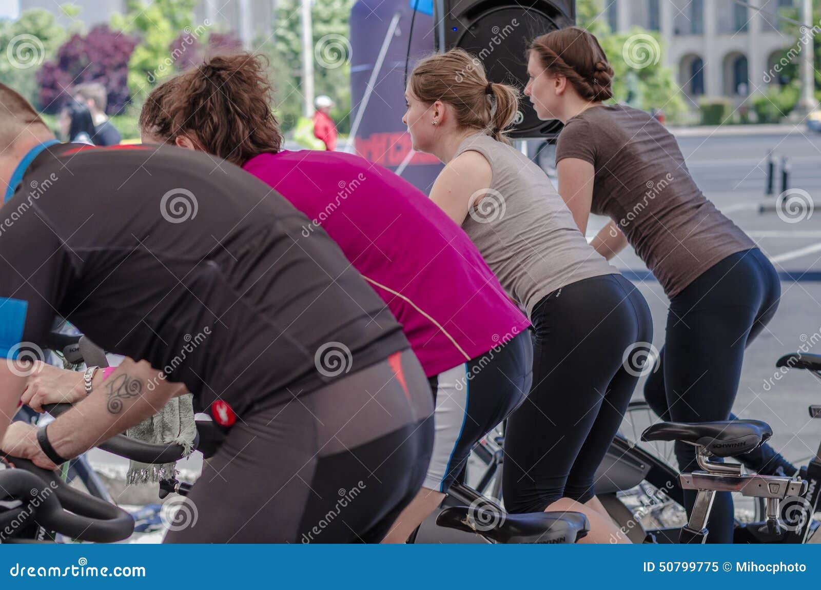 Young Girls at Spinning Class Editorial Image - Image of aerobics ...