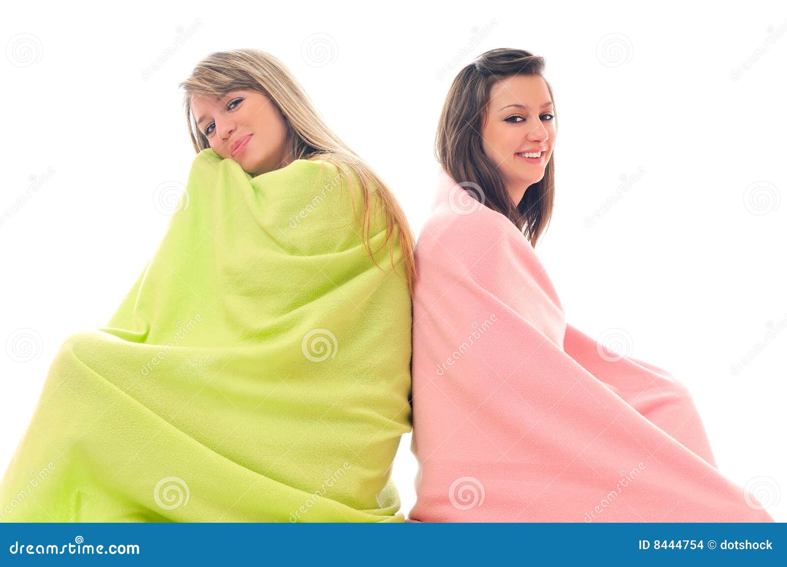 Young Girls Under Blanket Smile Stock Photo - Image of face, love: 8444754