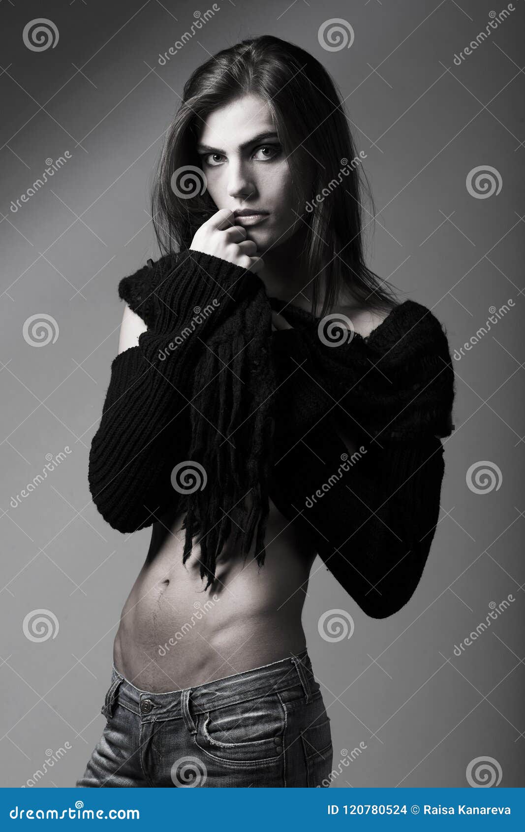 Glamor man with long hair stock photo. Image of attractive - 120780524