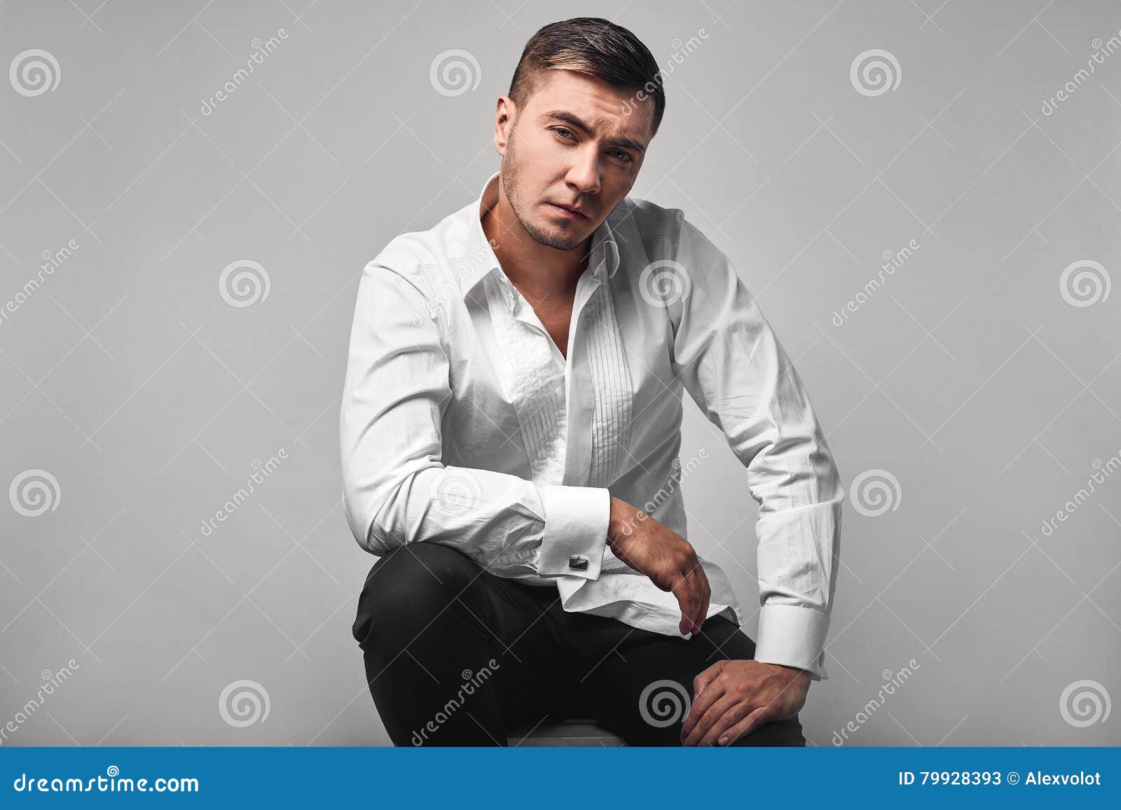 Young glamour handsome man stock image. Image of attitude - 79928393