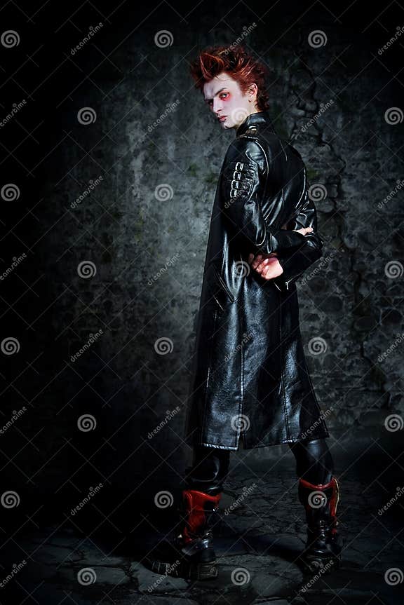Young goth with a red hair stock photo. Image of foxy - 13571216