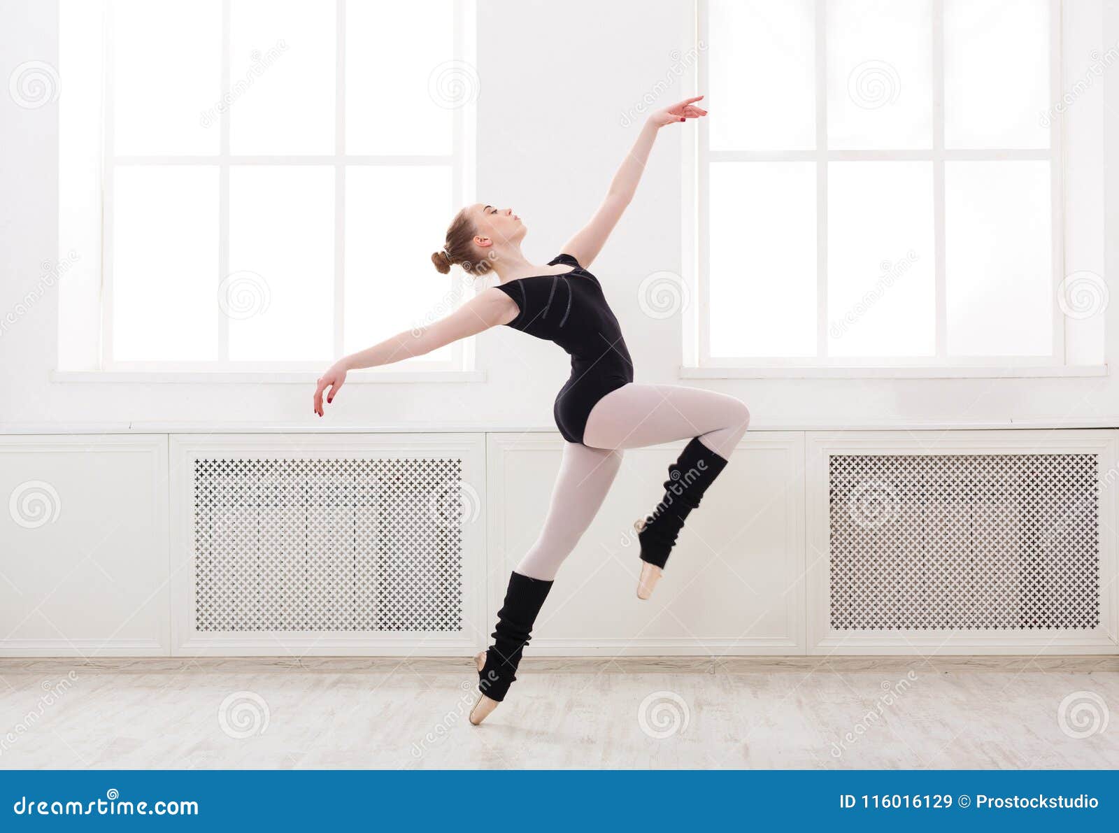Beautiful Ballerina Stands In Ballet Pirouette Stock Image Image Of Classical Pose 116016129