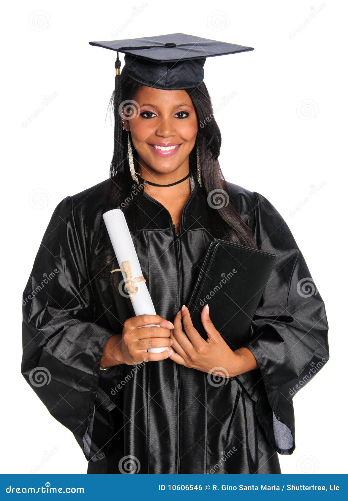 YOung Graduate Holding Diploma Stock Photo - Image of face, grad: 10606546