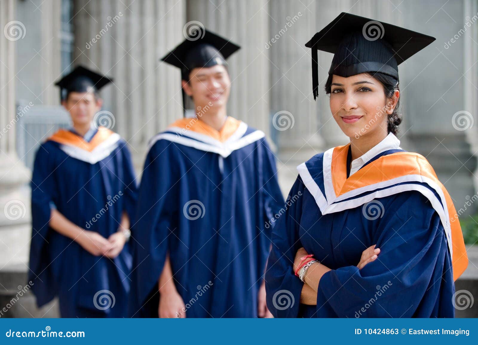 Young Graduates stock image. Image of good, outdoors - 10424863