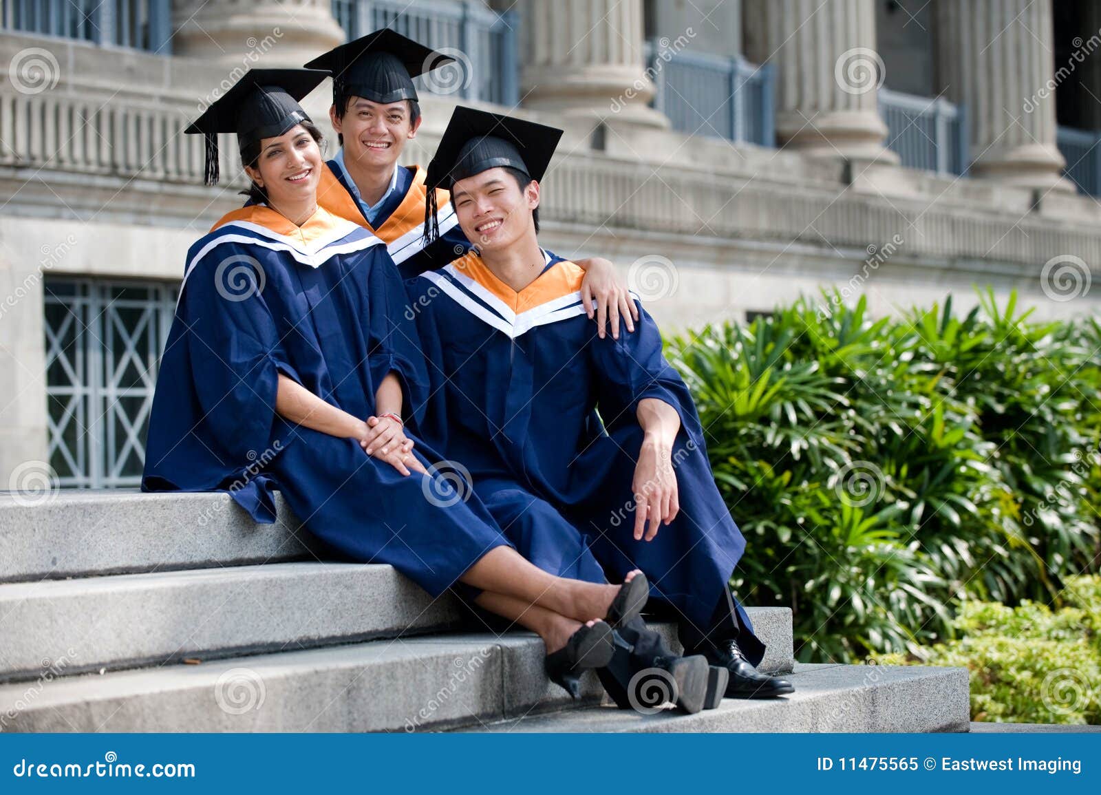 Young Graduates stock image. Image of gown, graduation - 11475565