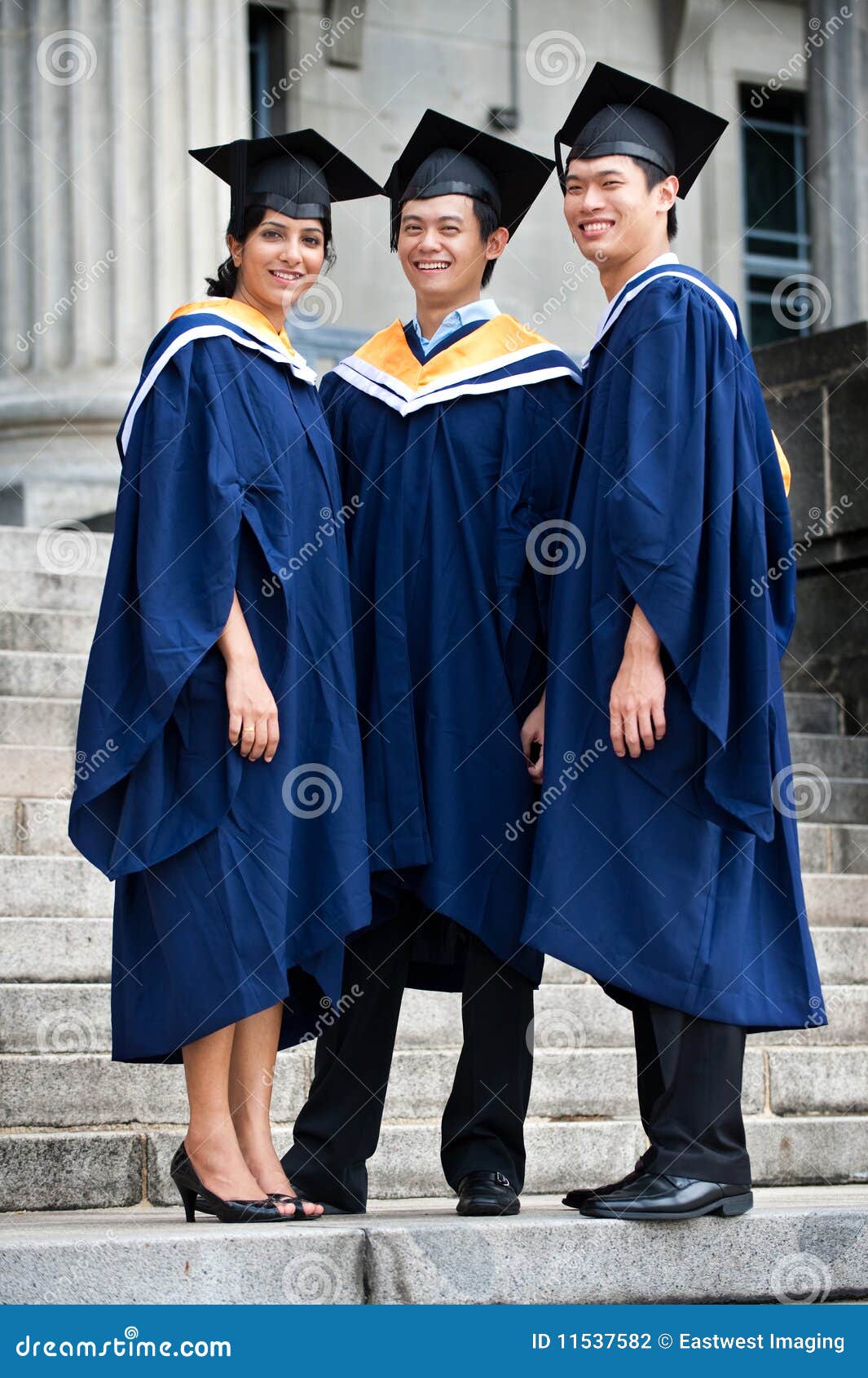 Young Graduates stock photo. Image of smiling, outdoors - 11537582
