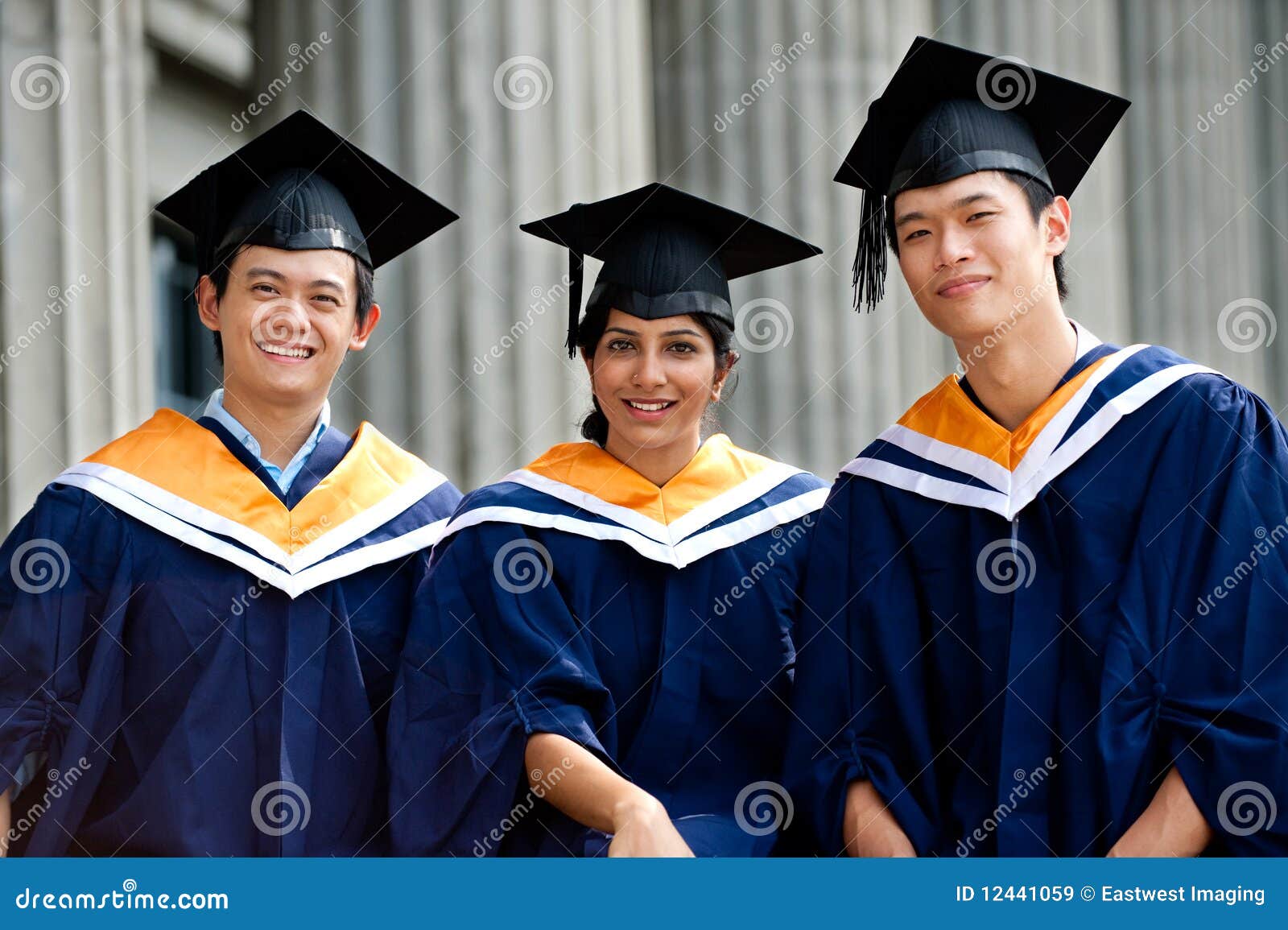 Young Graduates stock image. Image of graduation, looking - 12441059