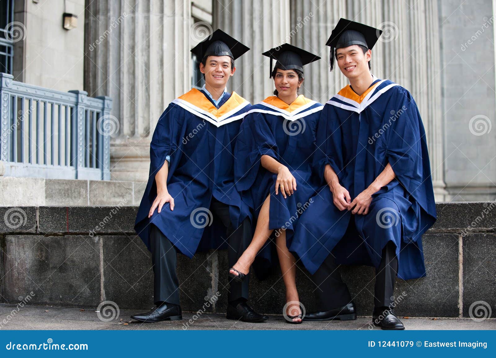Young Graduates stock image. Image of handsome, good - 12441079