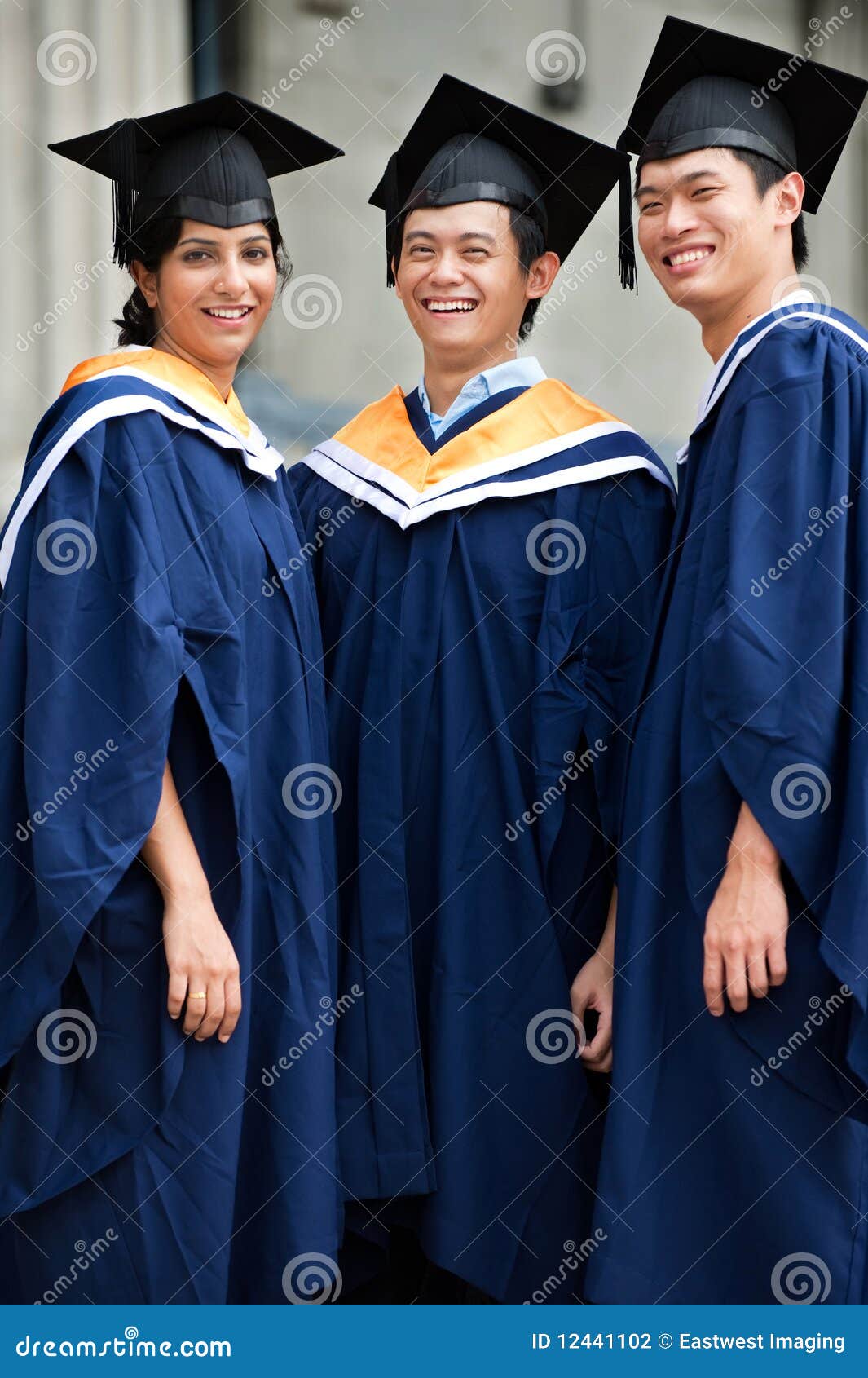 Young Graduates stock photo. Image of graduation, asians - 12441102