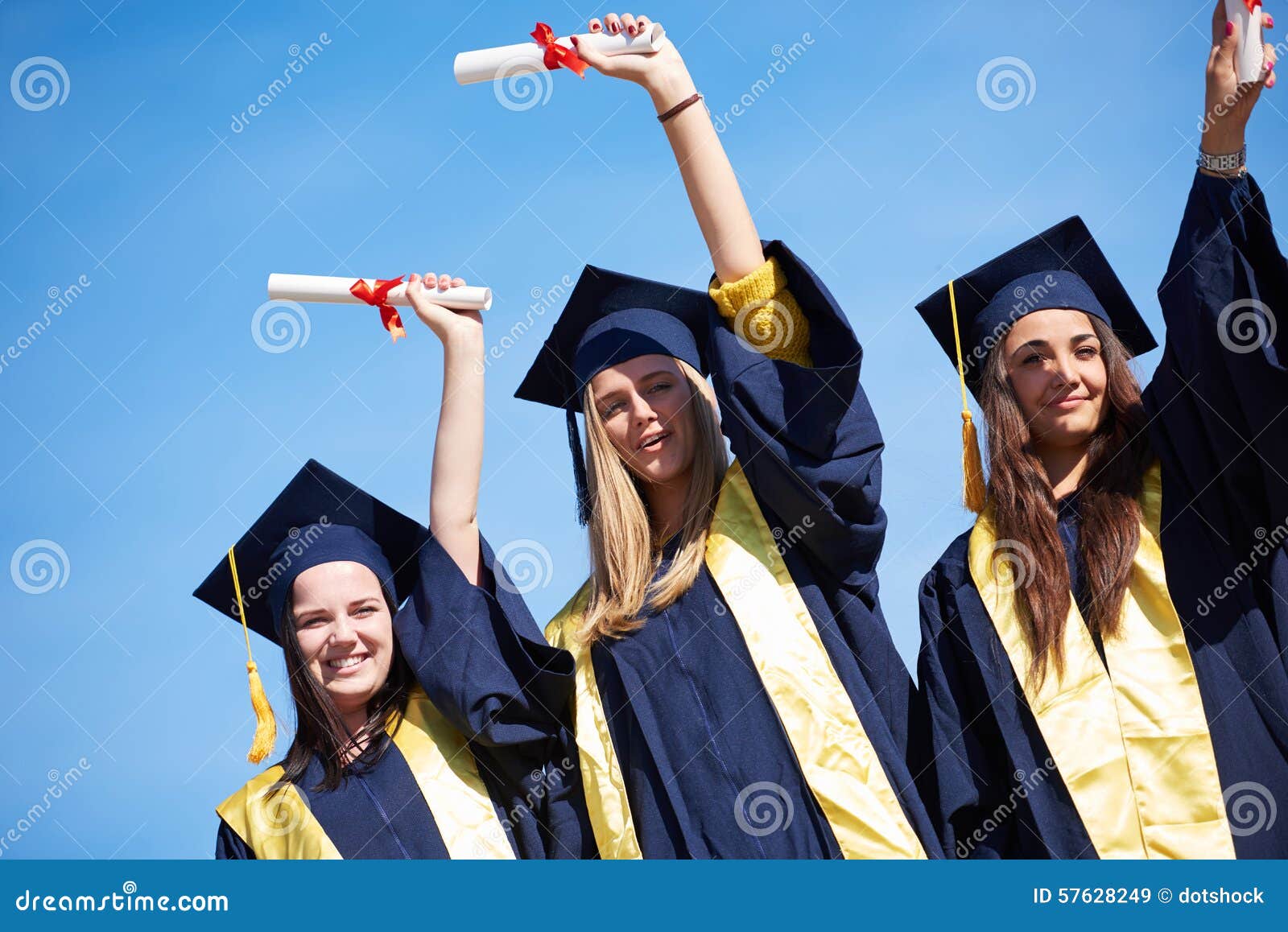 Young Graduates Students Group Stock Image - Image of portrait ...