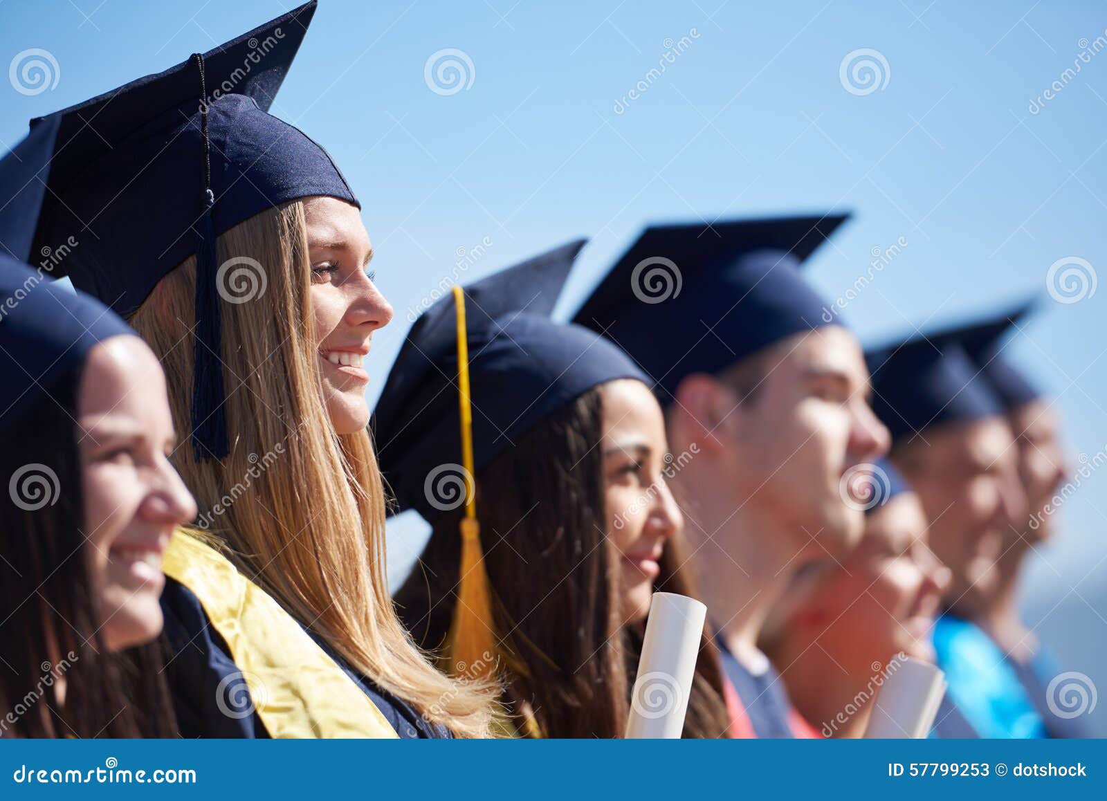 Young Graduates Students Group Stock Image - Image of male, face: 57799253