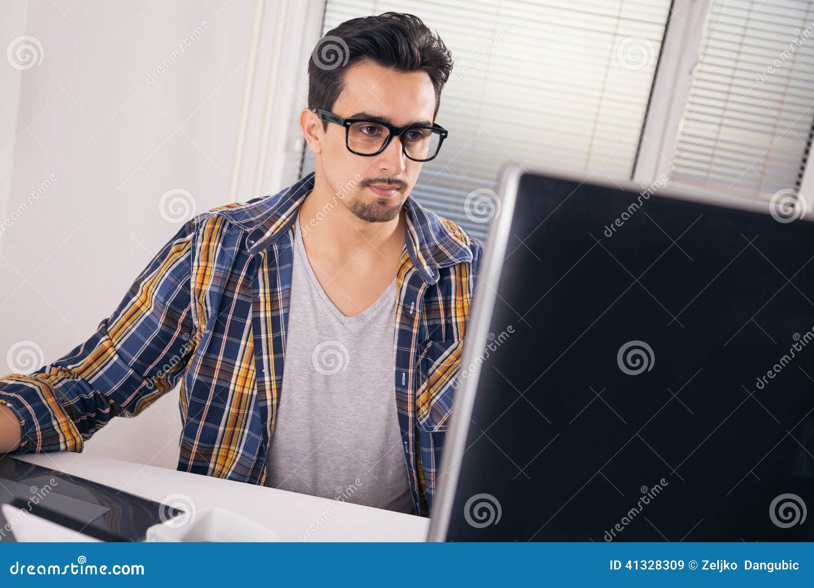 Young graphic designer stock image. Image of real, creativity - 41328309