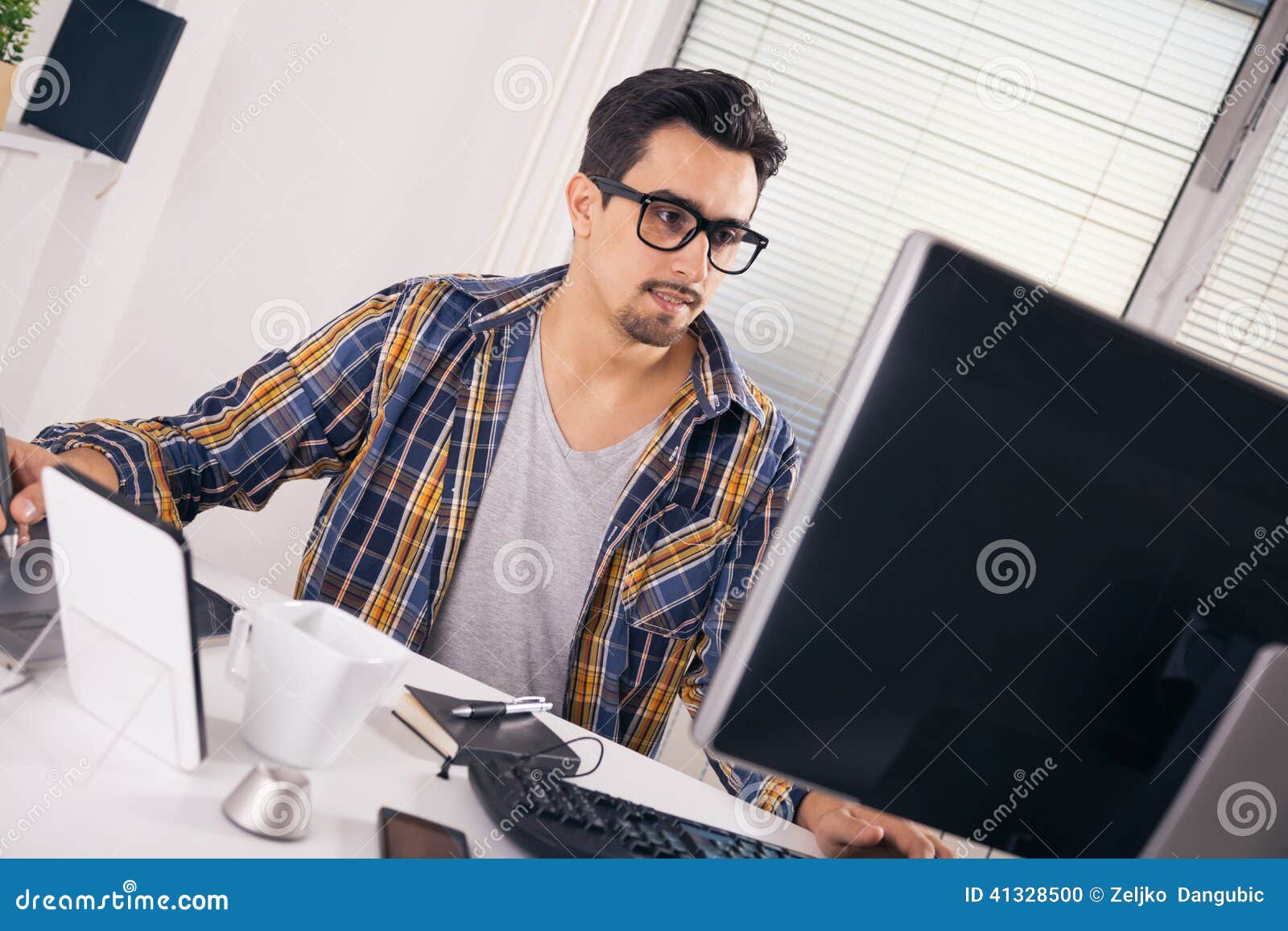 Young graphic designer stock photo. Image of business - 41328500