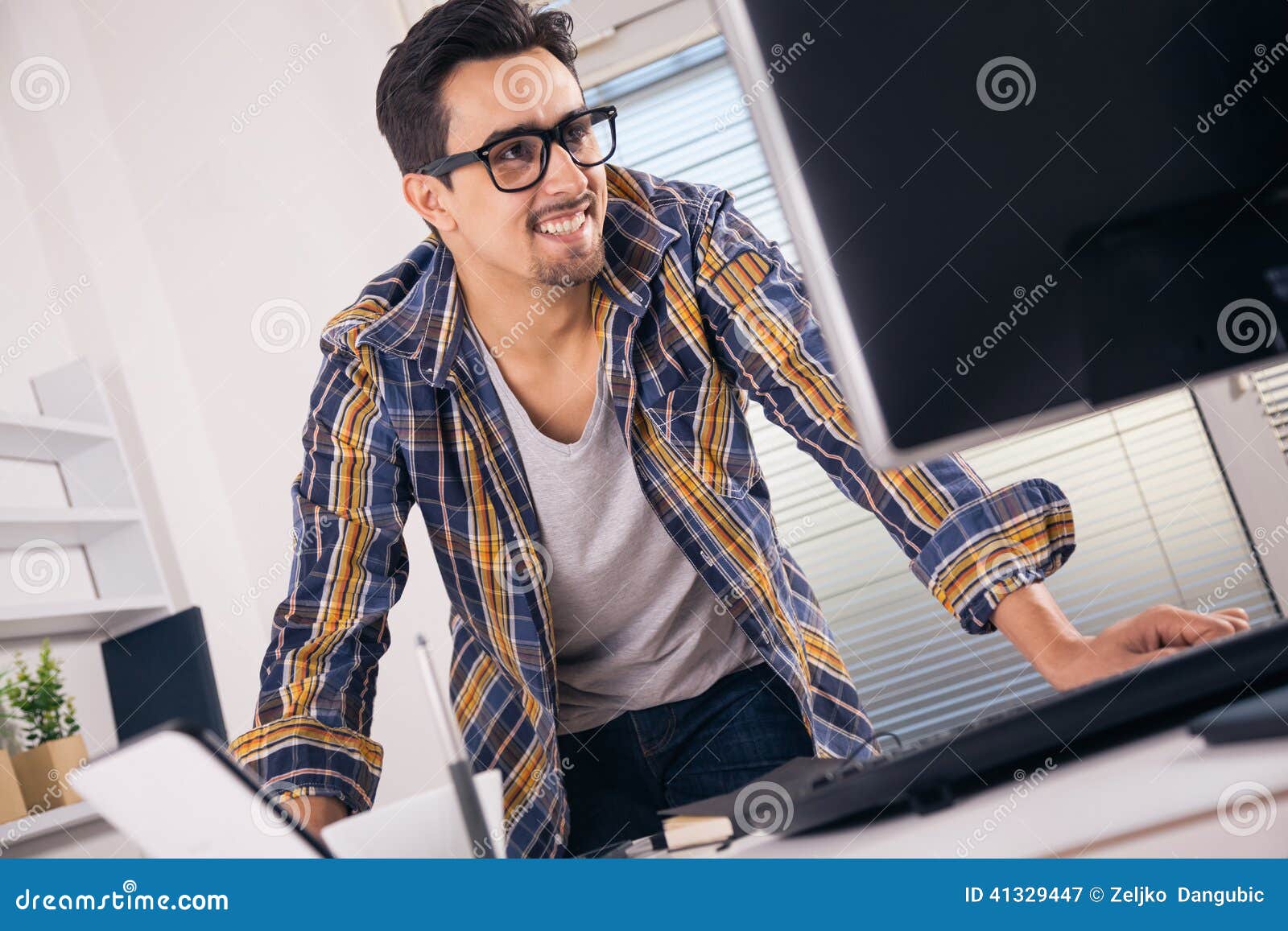 Young graphic designer stock image. Image of modern, language - 41329447