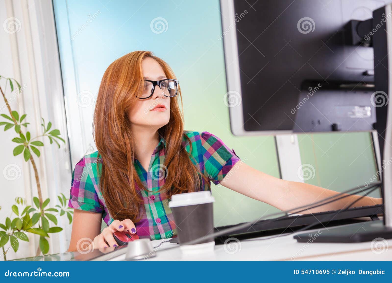 Young Graphic Designer stock image. Image of desktop - 54710695