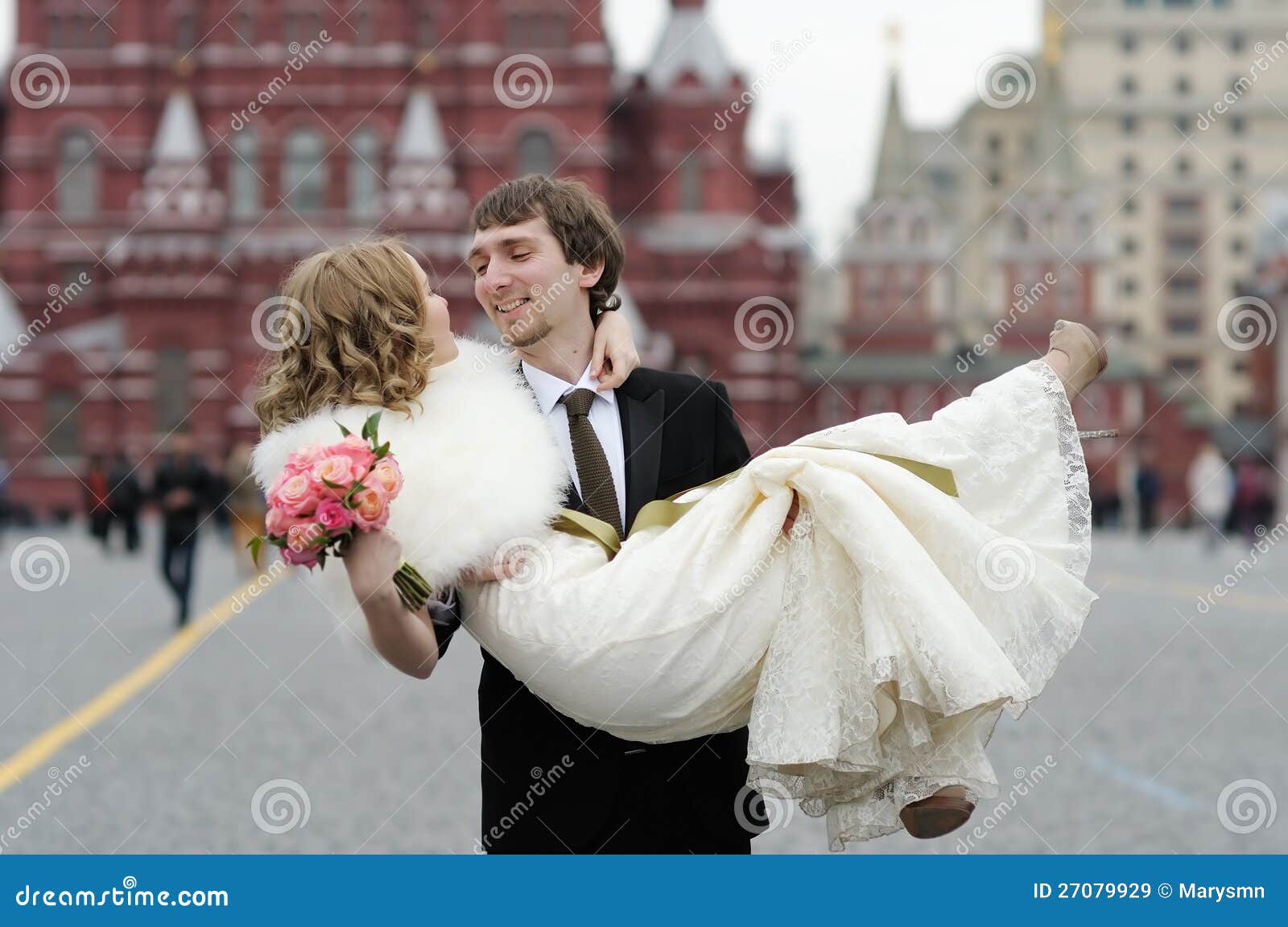 Young groom holding bride stock image. Image of celebration - 27079929