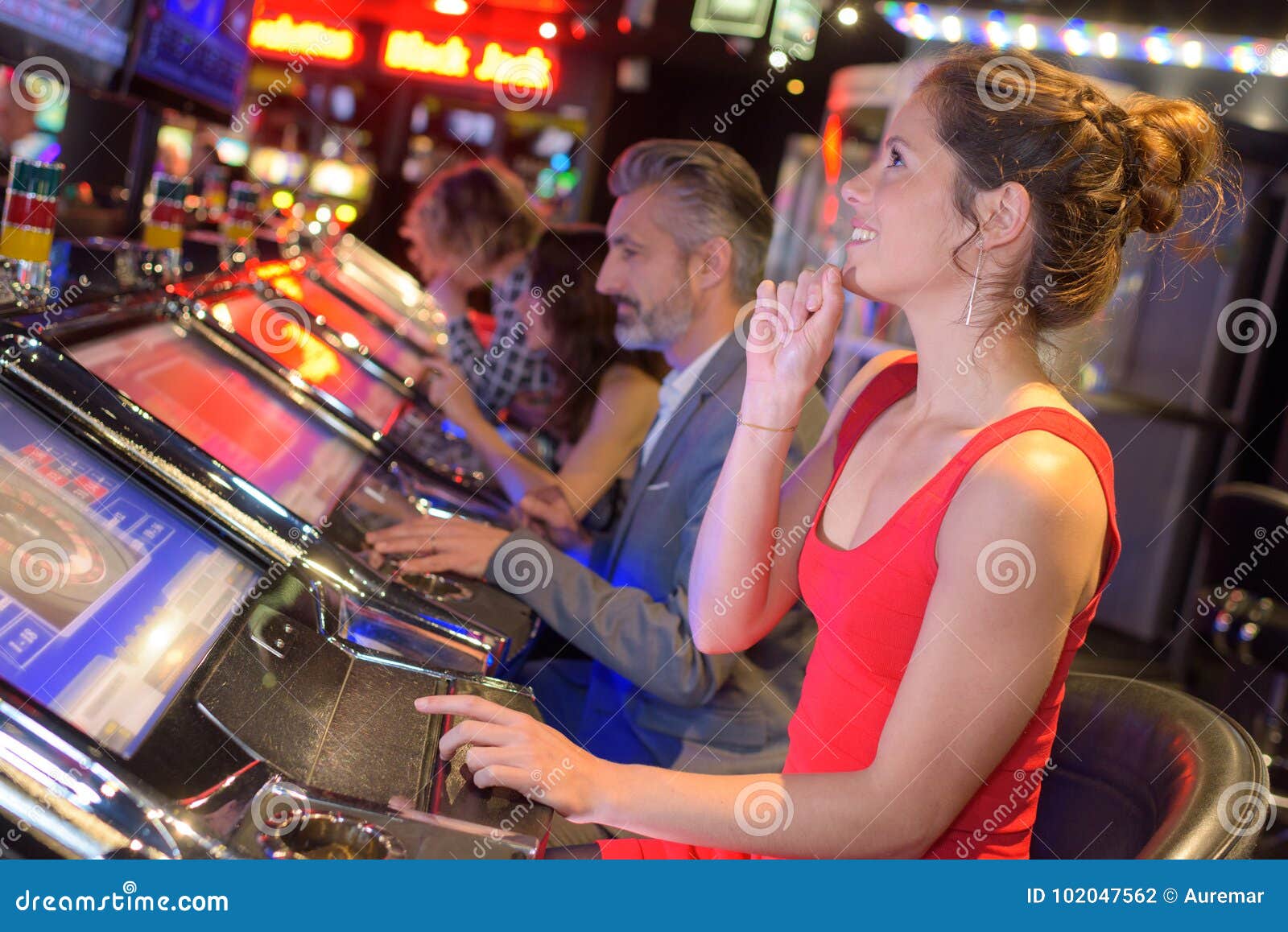 Young Group People Gambling in Casino Stock Photo - Image of play ...
