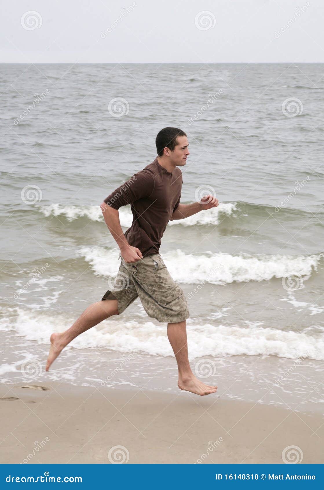 Young gun running stock photo. Image of athlete, alone - 16140310