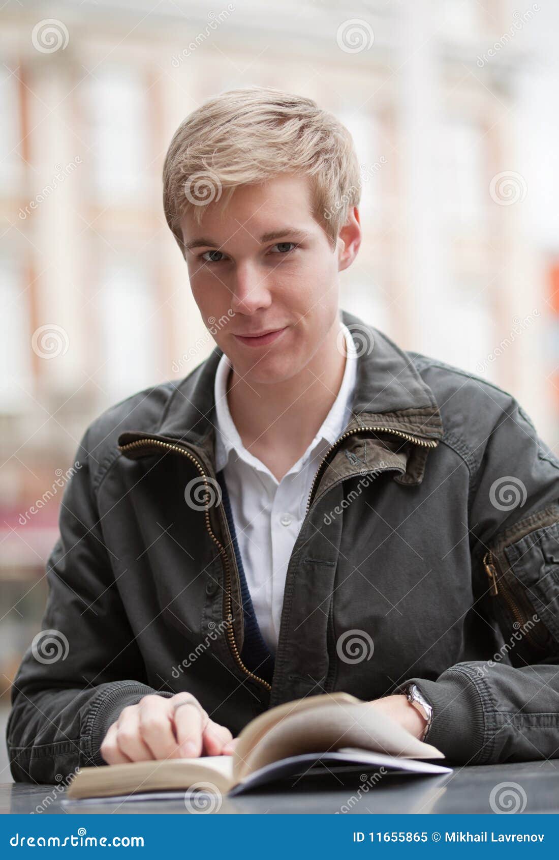 Young guy with book stock image. Image of read, happy - 11655865