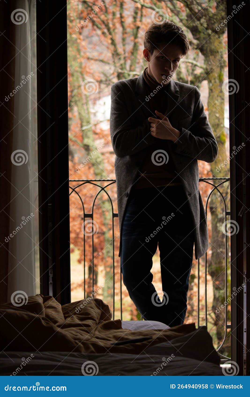 Young Guy from Columbia Standing Near the Window Stock Photo - Image of ...