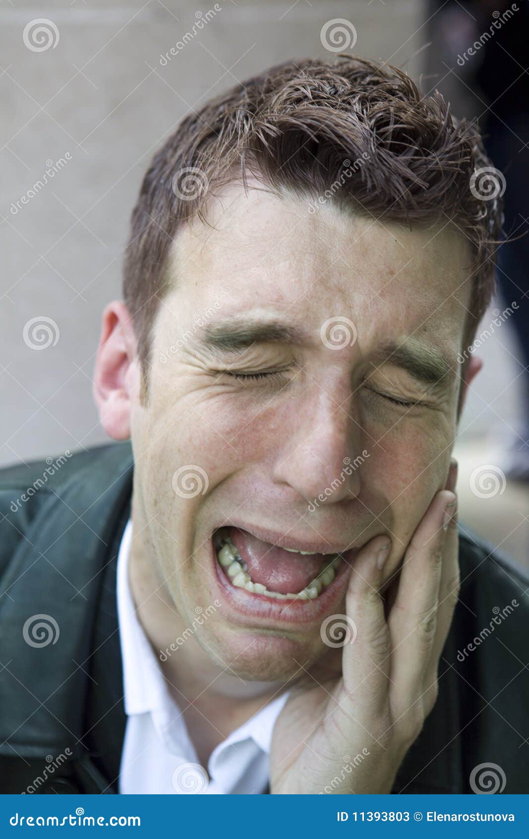 Young Guy with Crazy Expression Stock Image - Image of portrait, eyes ...