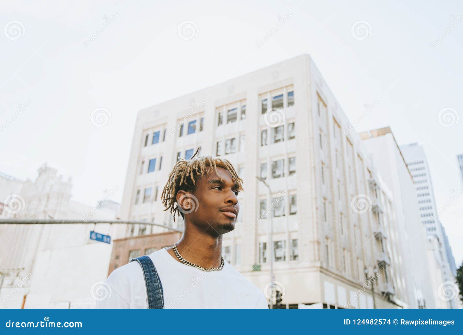 Young Guy with Dreadlocks in Downtown LA Stock Photo - Image of cool ...