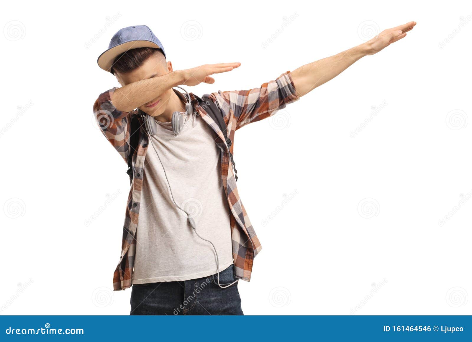 Young Guy Gesturing a Dub Move Stock Photo - Image of carefree ...