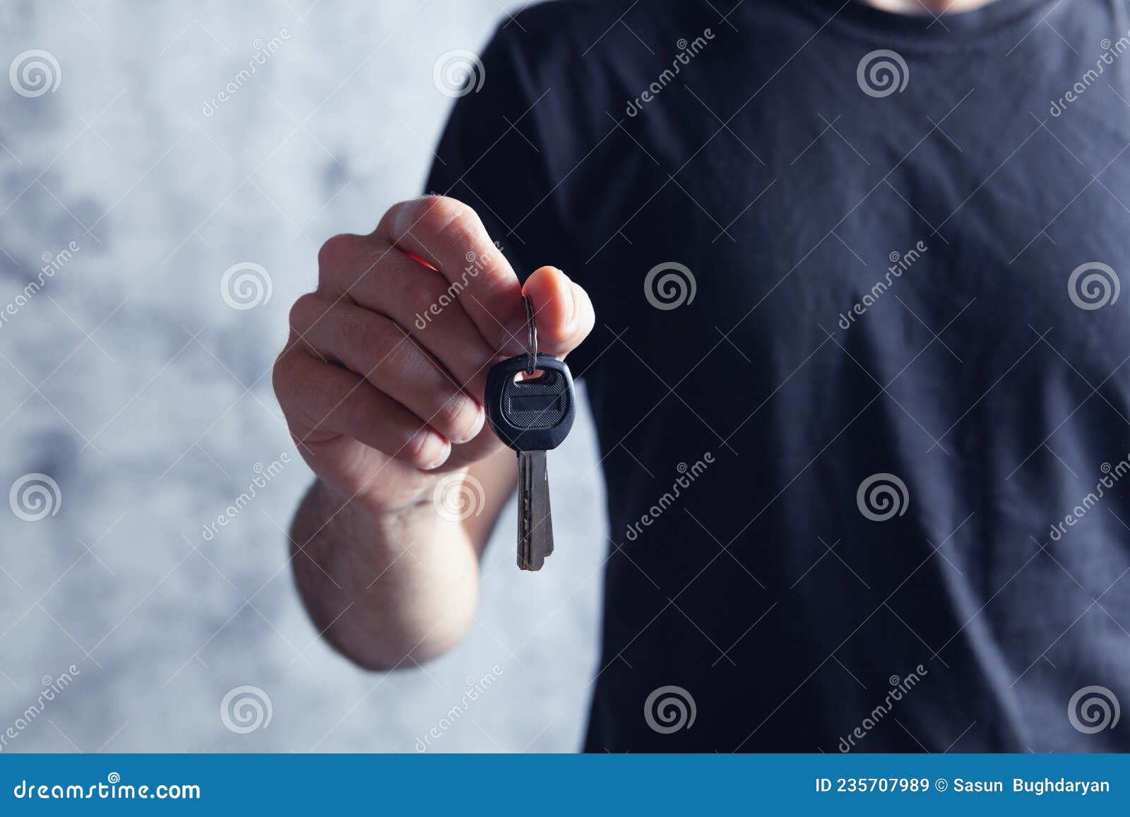 Young Guy Holding House Keys Stock Image - Image of young, loan: 235707989
