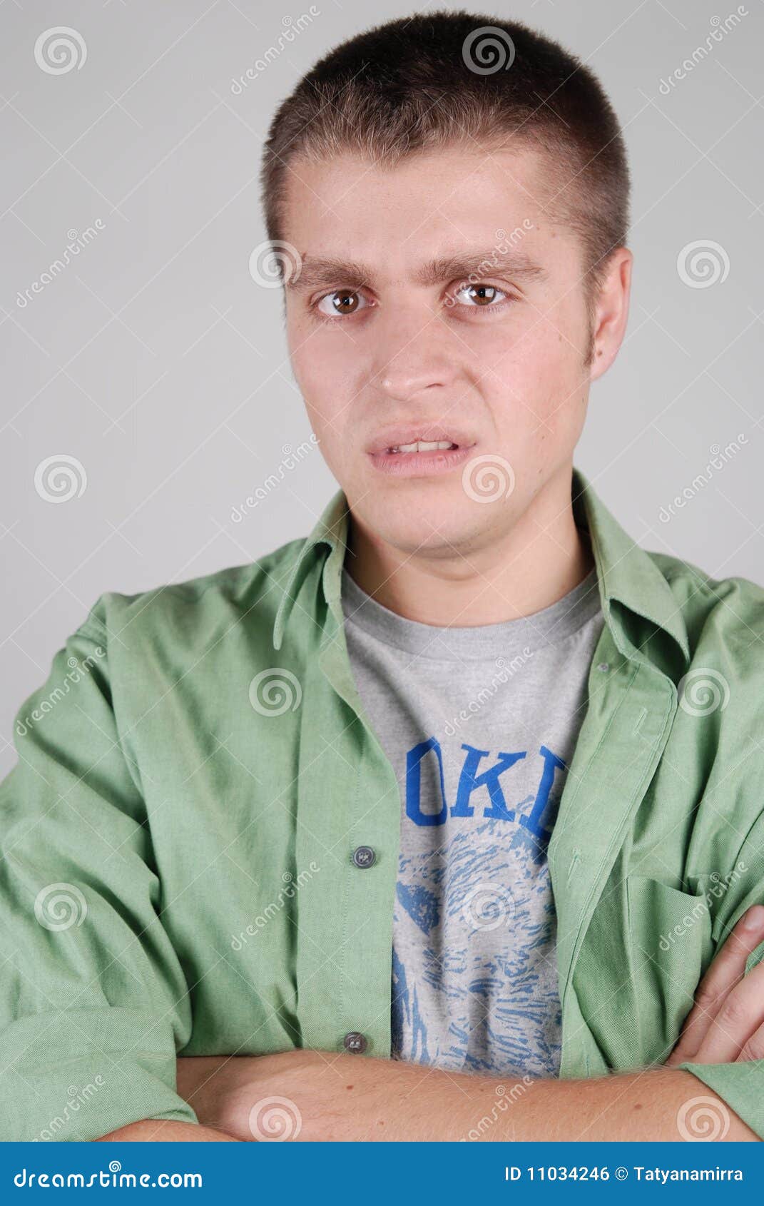 Young Guy Looking with Disgust Stock Photo - Image of hand, young: 11034246