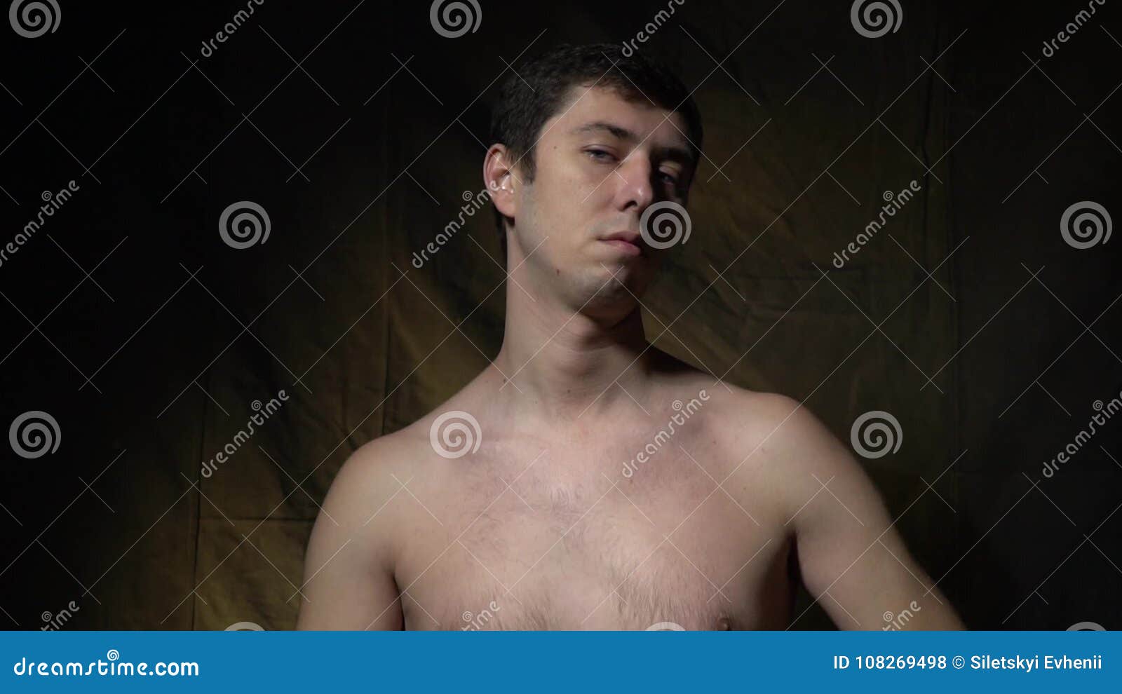 A Young Guy Pompously Looks at a Friend Stock Footage - Video of ...