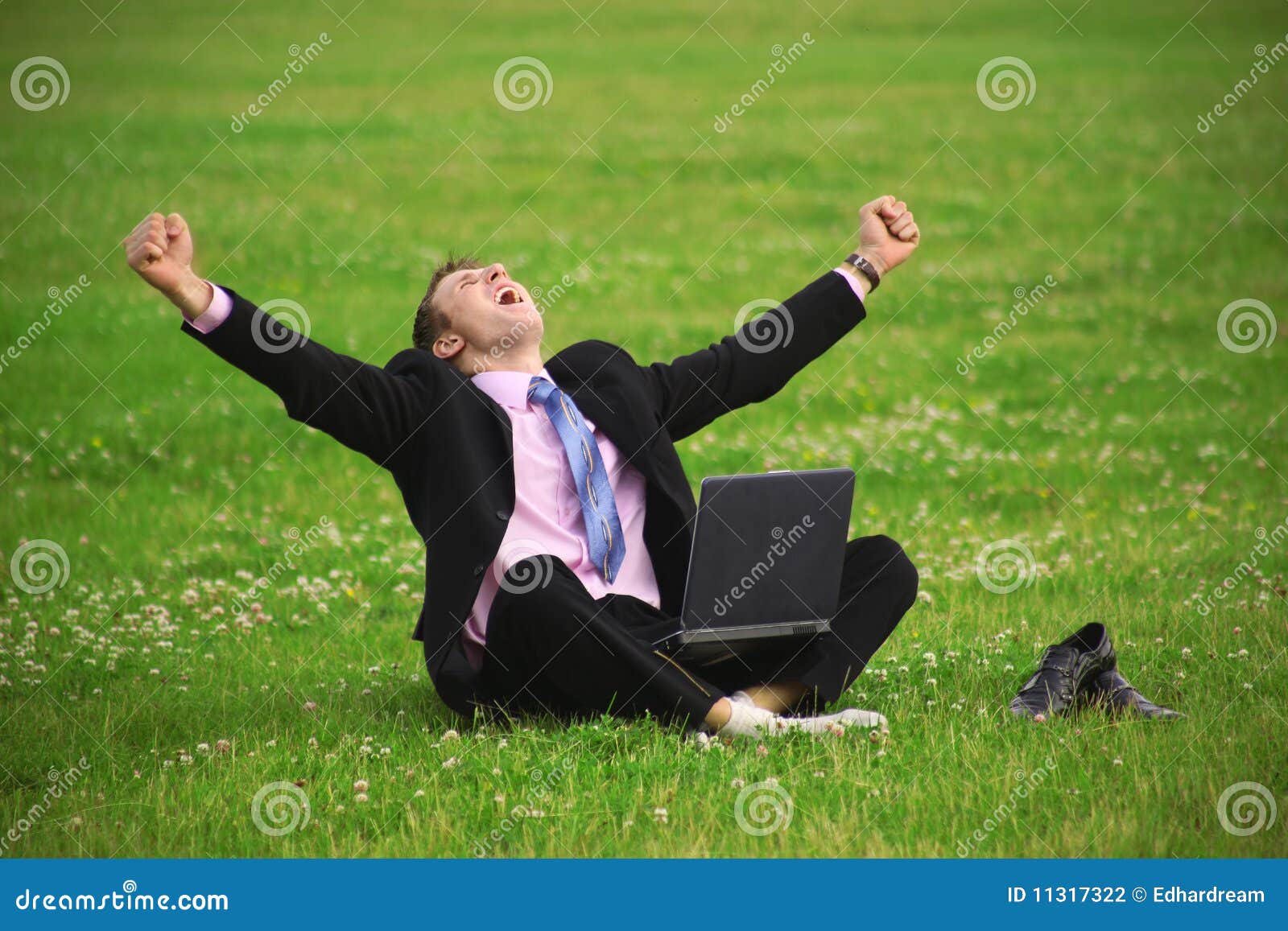 Young guy is working stock photo. Image of business, people - 11317322