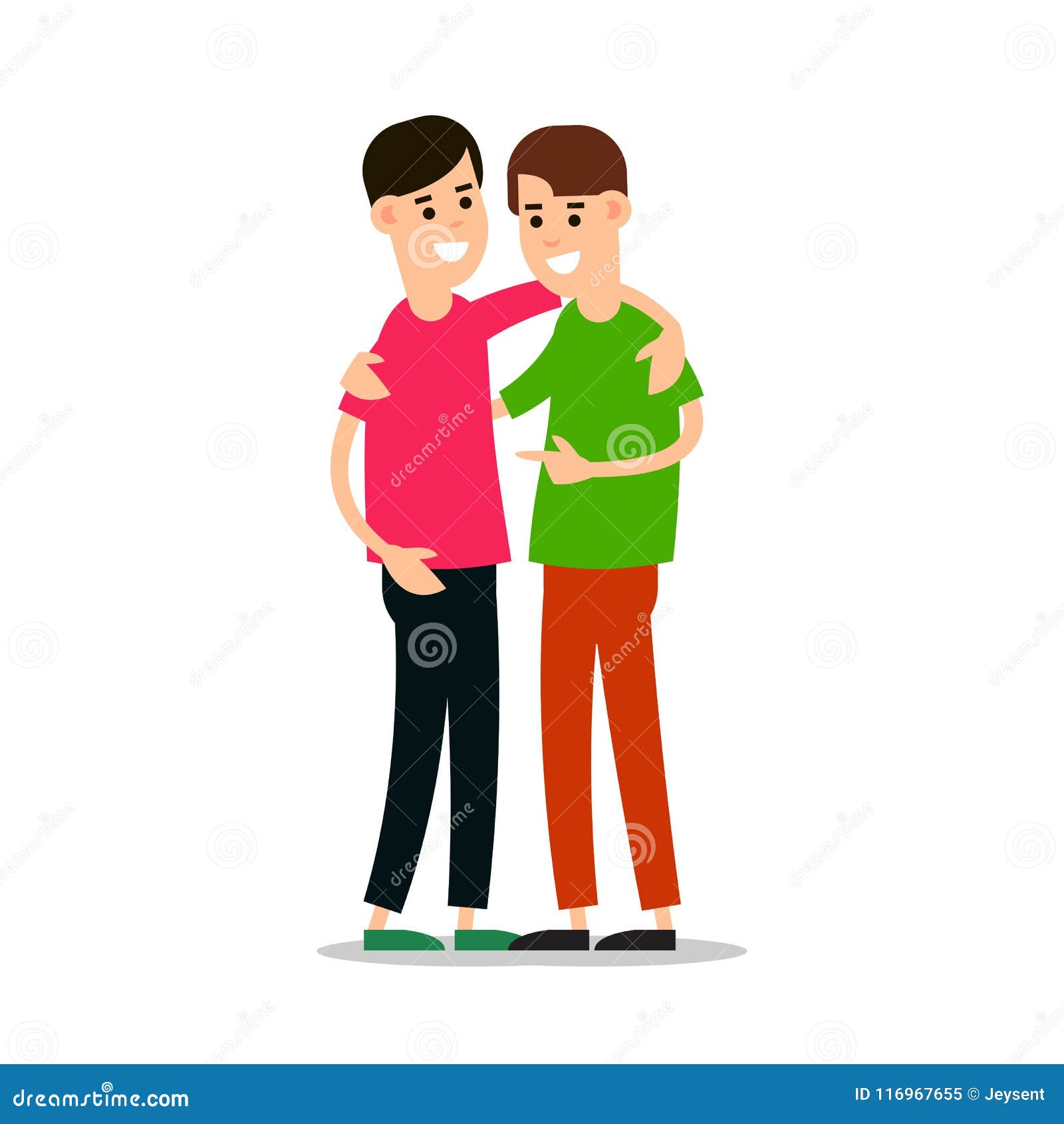 Young Guys Standing and Hugging Each Other. Group of Young People ... Young Guys Standing and Hugging Each Other. Group of Young People ...