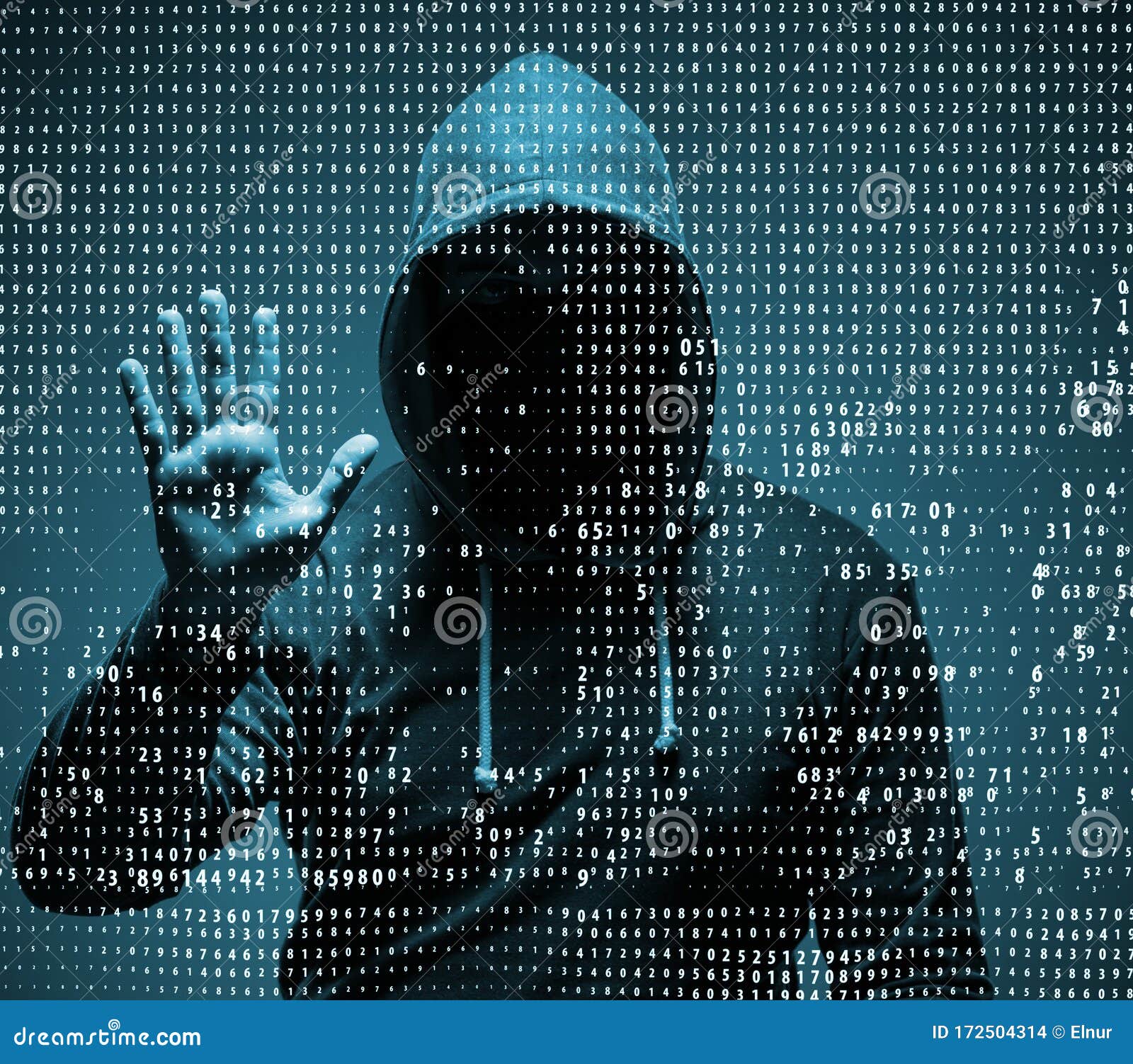 Young Hacker in Data Security Concept Stock Photo - Image of hacking ...