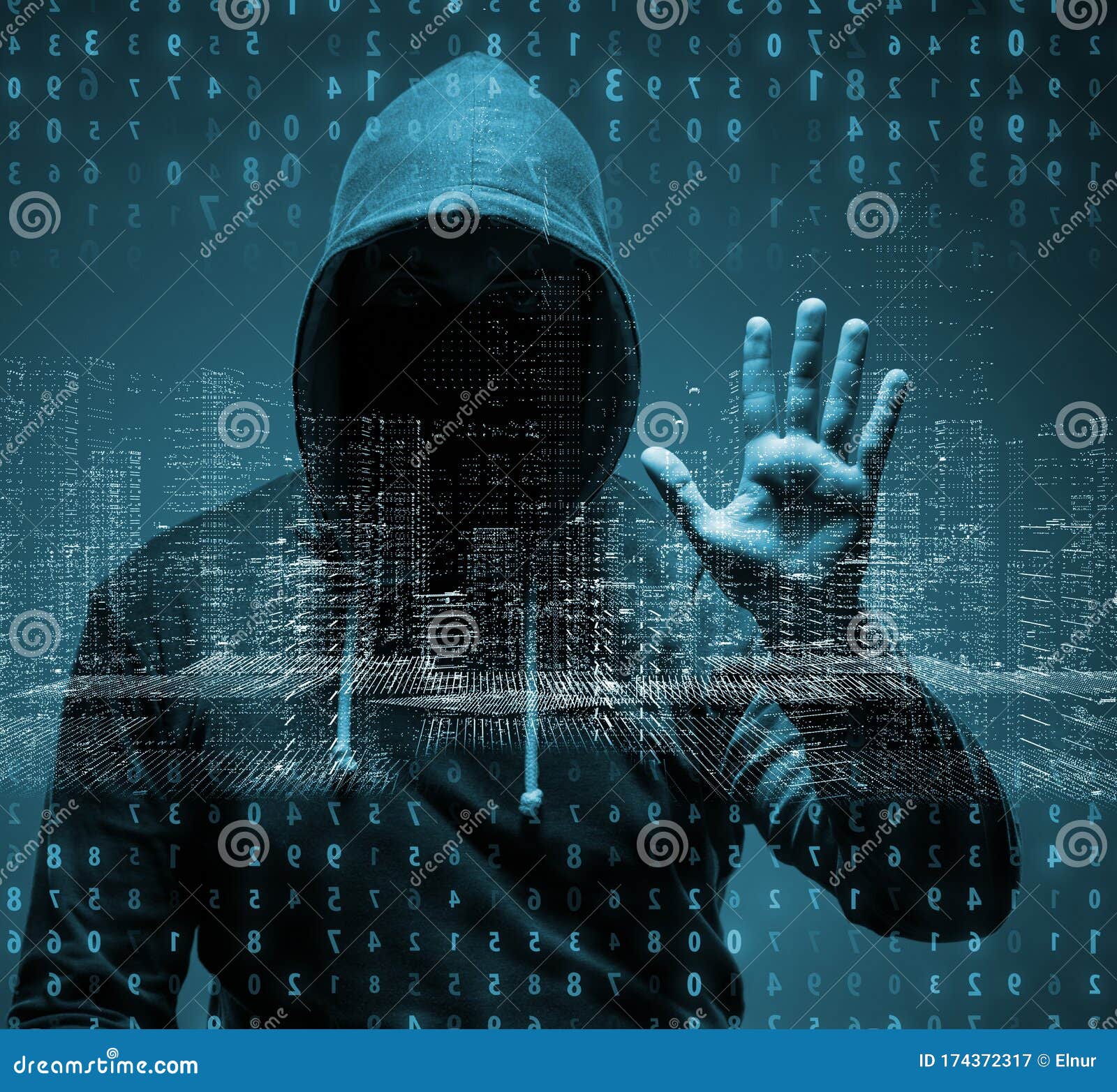Young Hacker in Data Security Concept Stock Image - Image of cracker ...