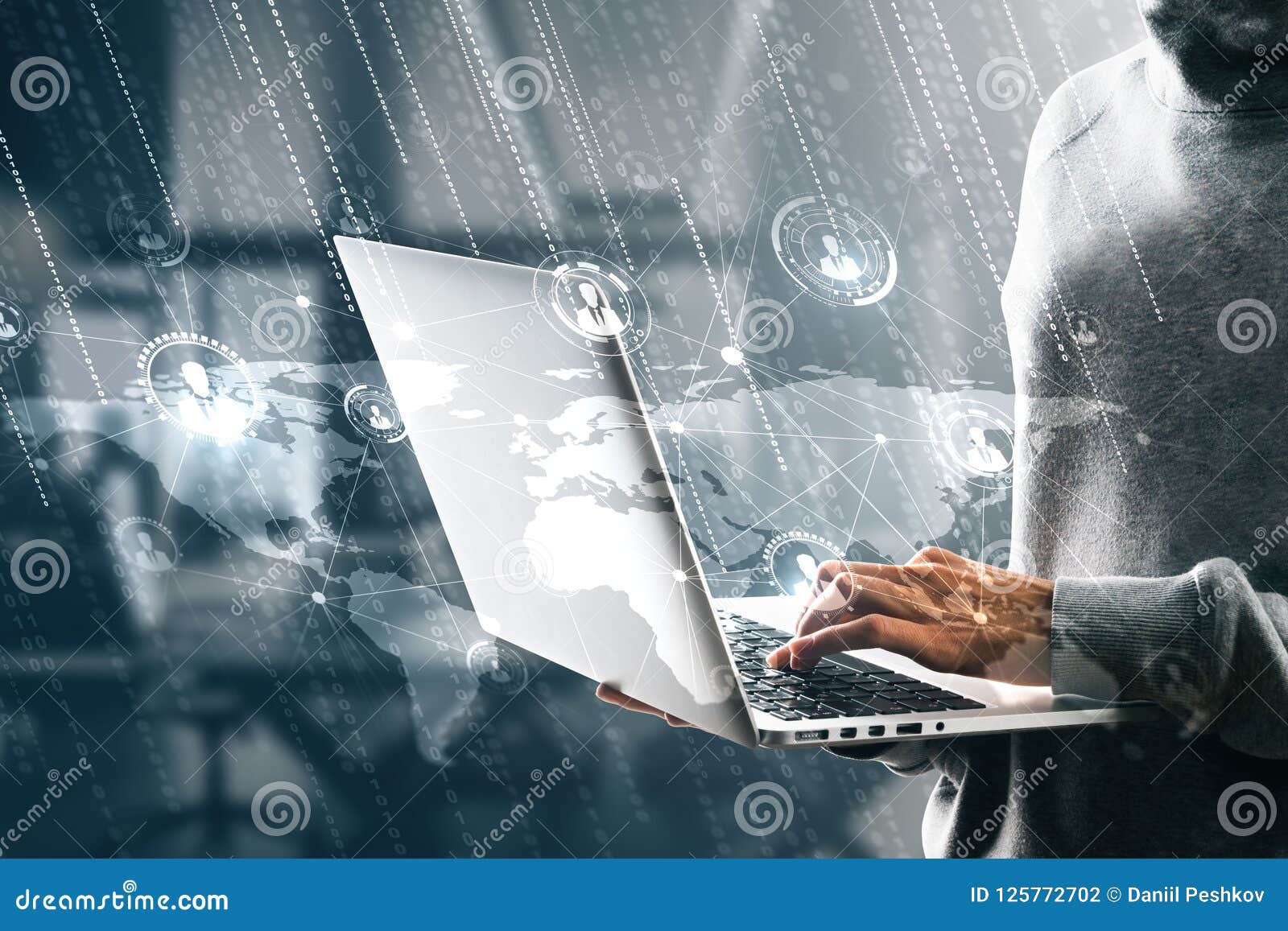 Global Business and Hacking Concept Stock Photo - Image of internet ...