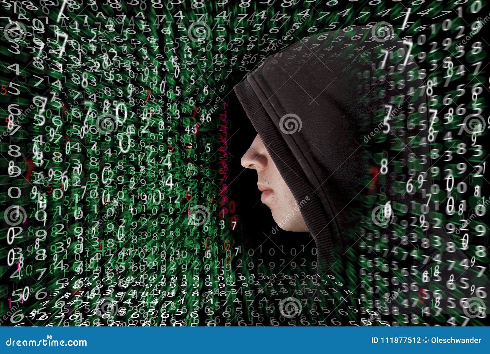 Young Hacker at Work Scanning Passcodes and Solving Passwords with ...