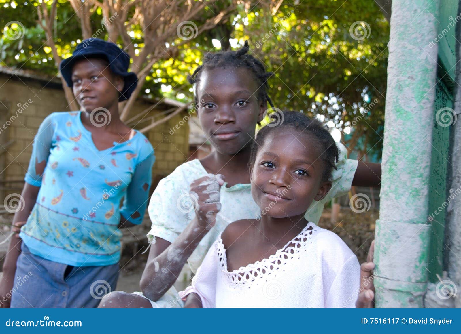 Young Haitian Girls editorial photography. Image of humanitarian - 7516117
