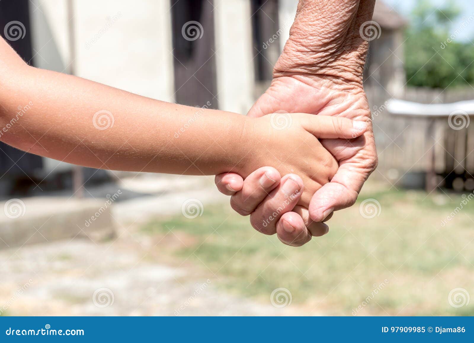 Young Hands Holded by Old Ones Stock Image - Image of baby, human: 97909985