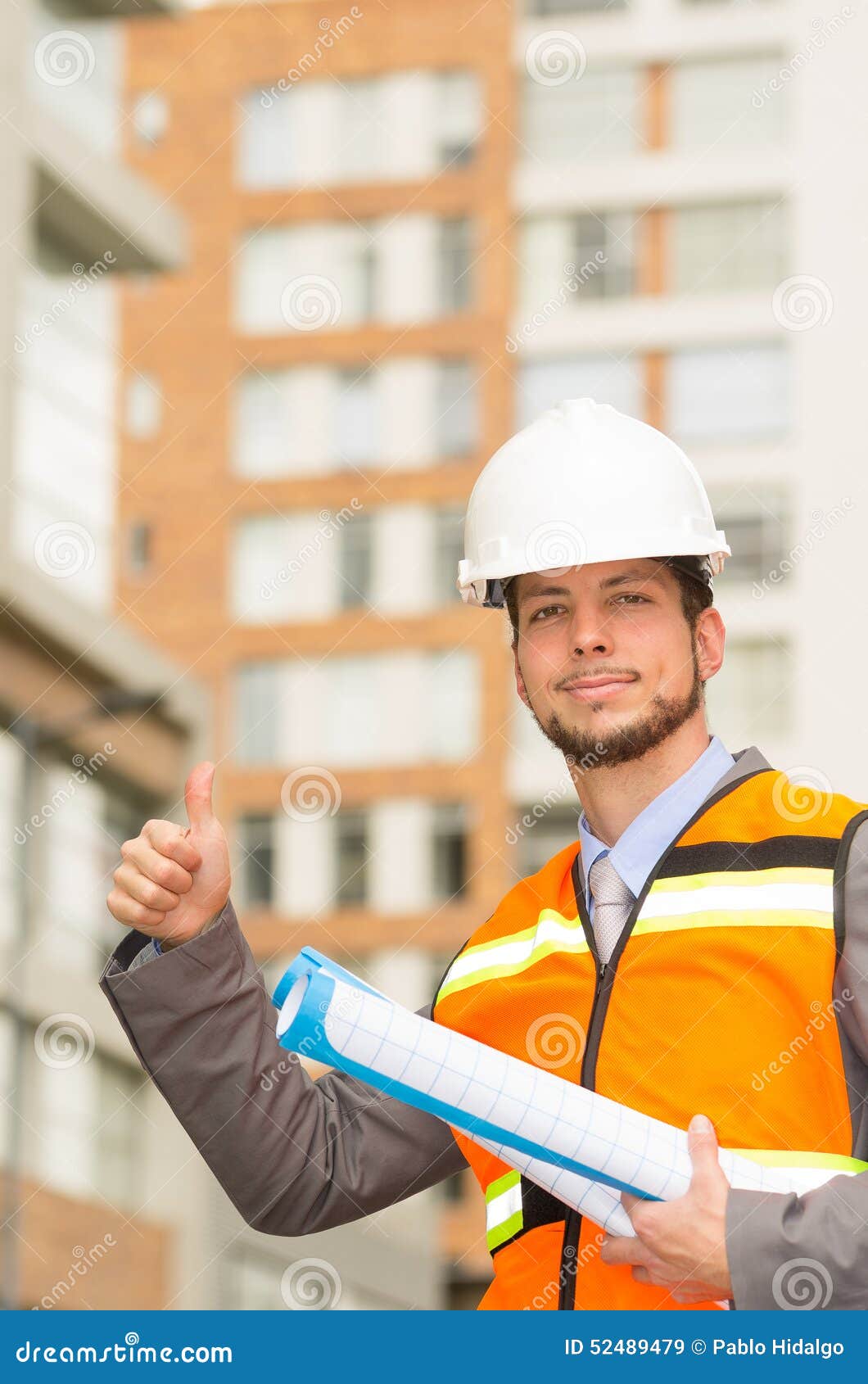 Young Handsome Architect Supervising a Stock Image - Image of architect ...