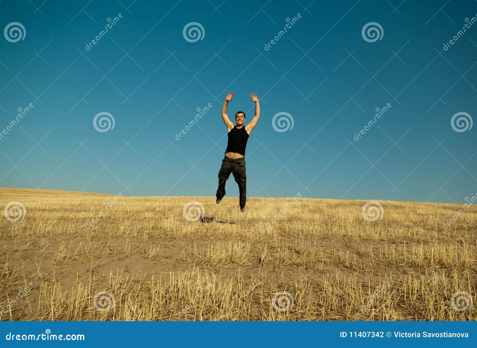Young Handsome Asian Man Jumping Stock Photo - Image of move, horizon ...