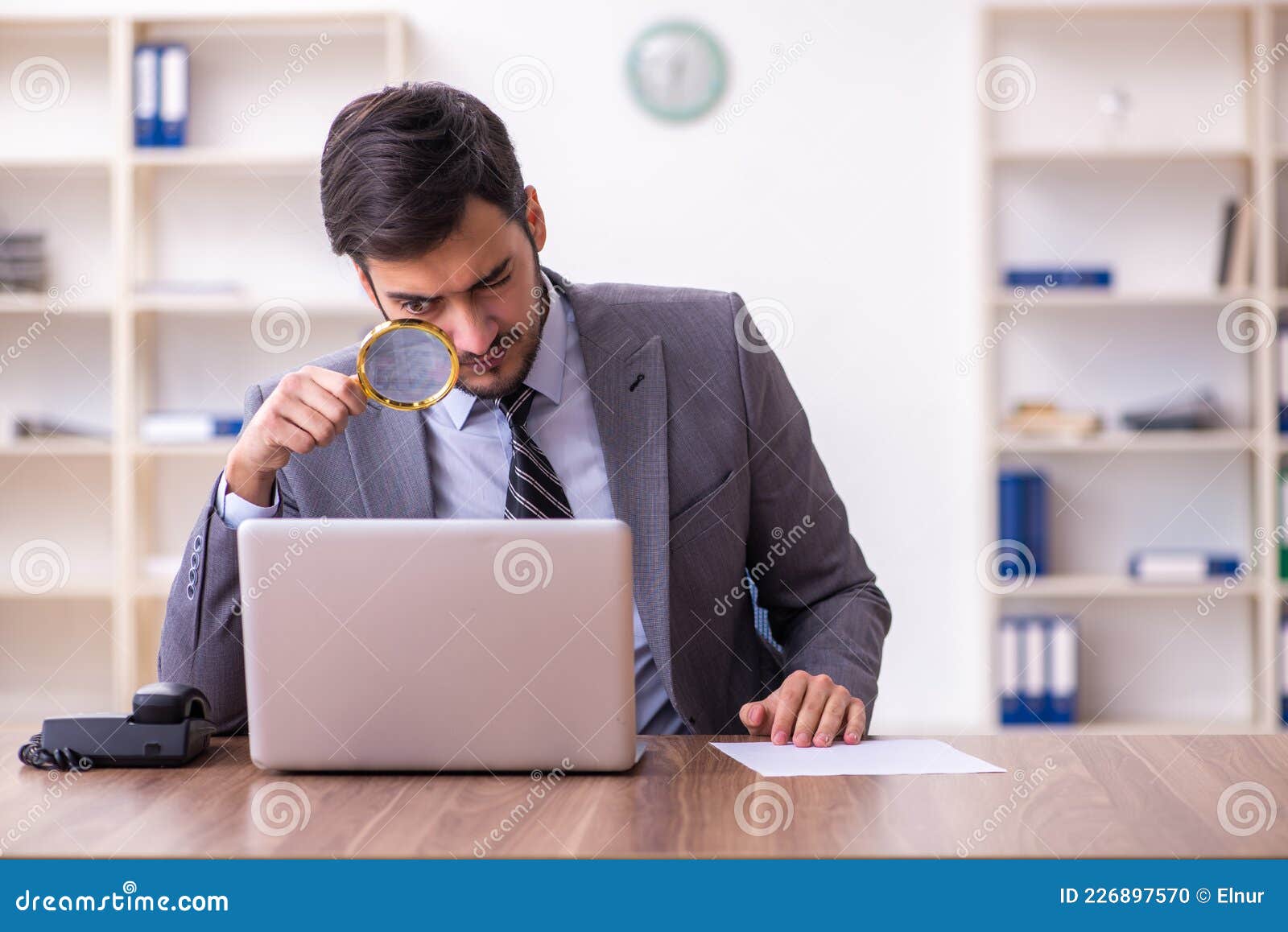 Auditor Employee And Data Analyst Royalty-Free Stock Photography ...